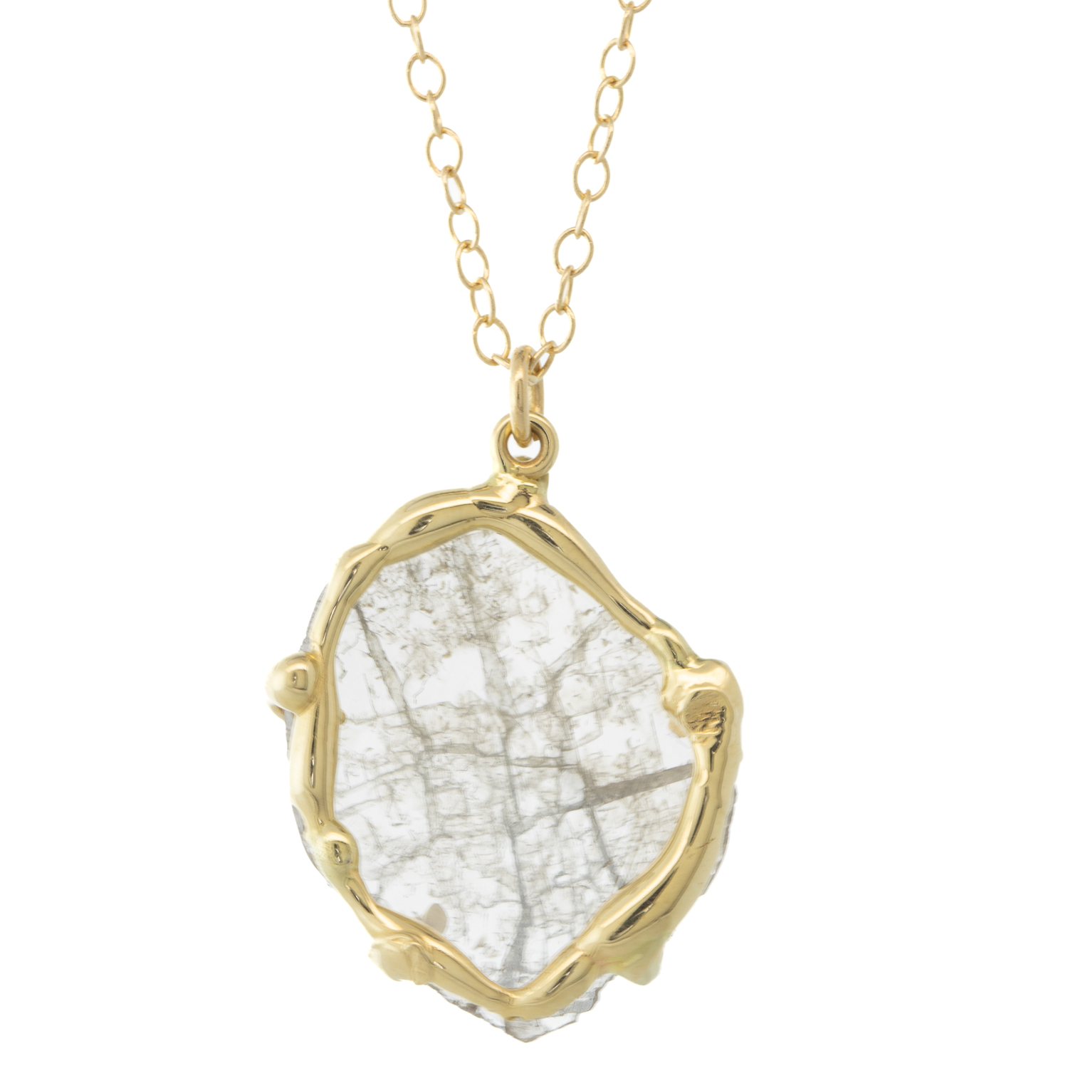 Victoria Cunningham Trunk Show: Rose Cut Rustic Diamond Slice Necklace ...