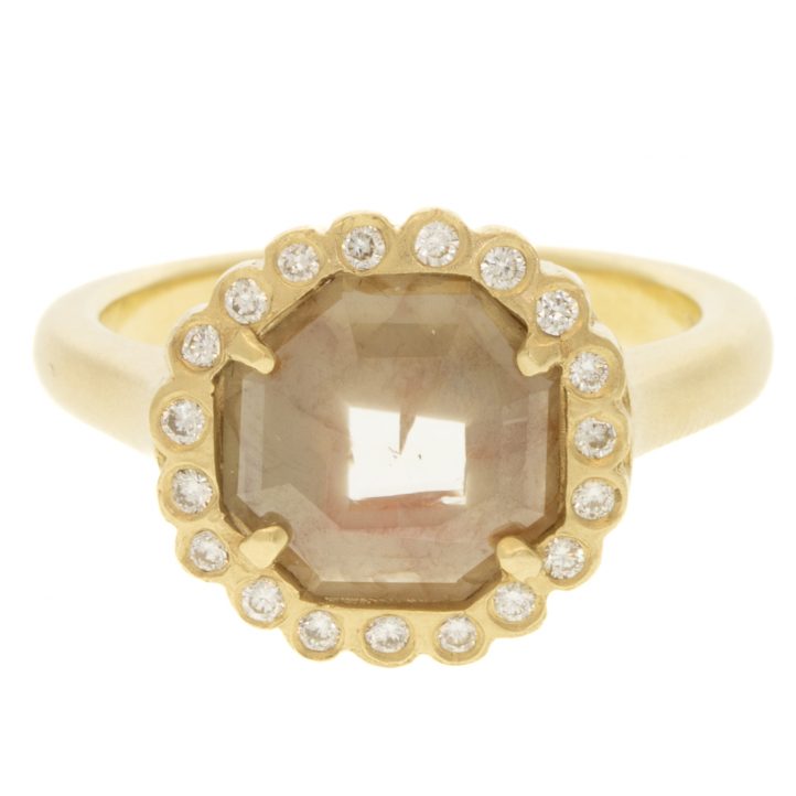 Victoria Cunningham Trunk Show: Halo and Rustic Diamond Ring by ...