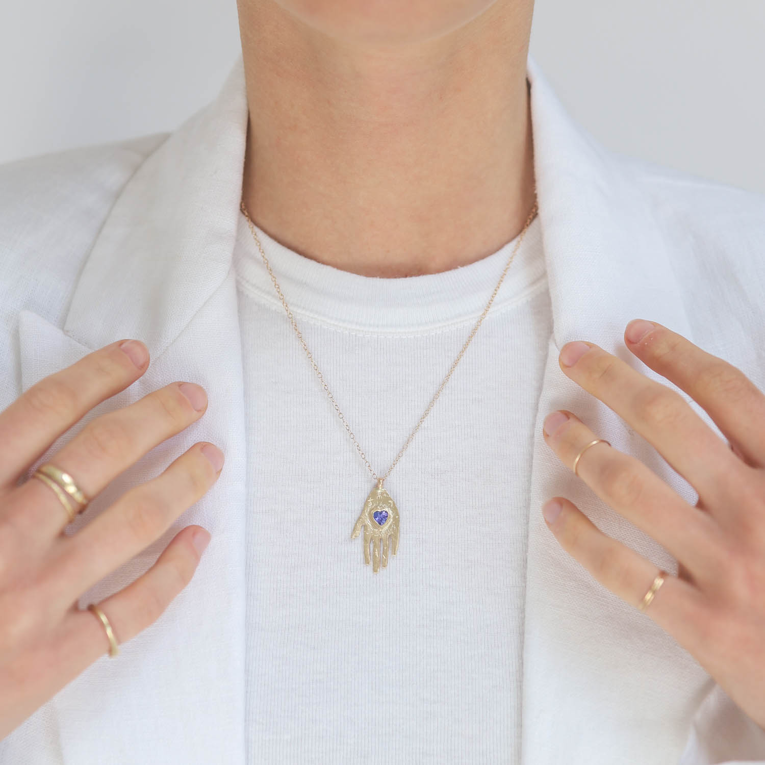 Victoria Cunningham Trunk Show: Tanzanite Heart in Hand Necklace by ...