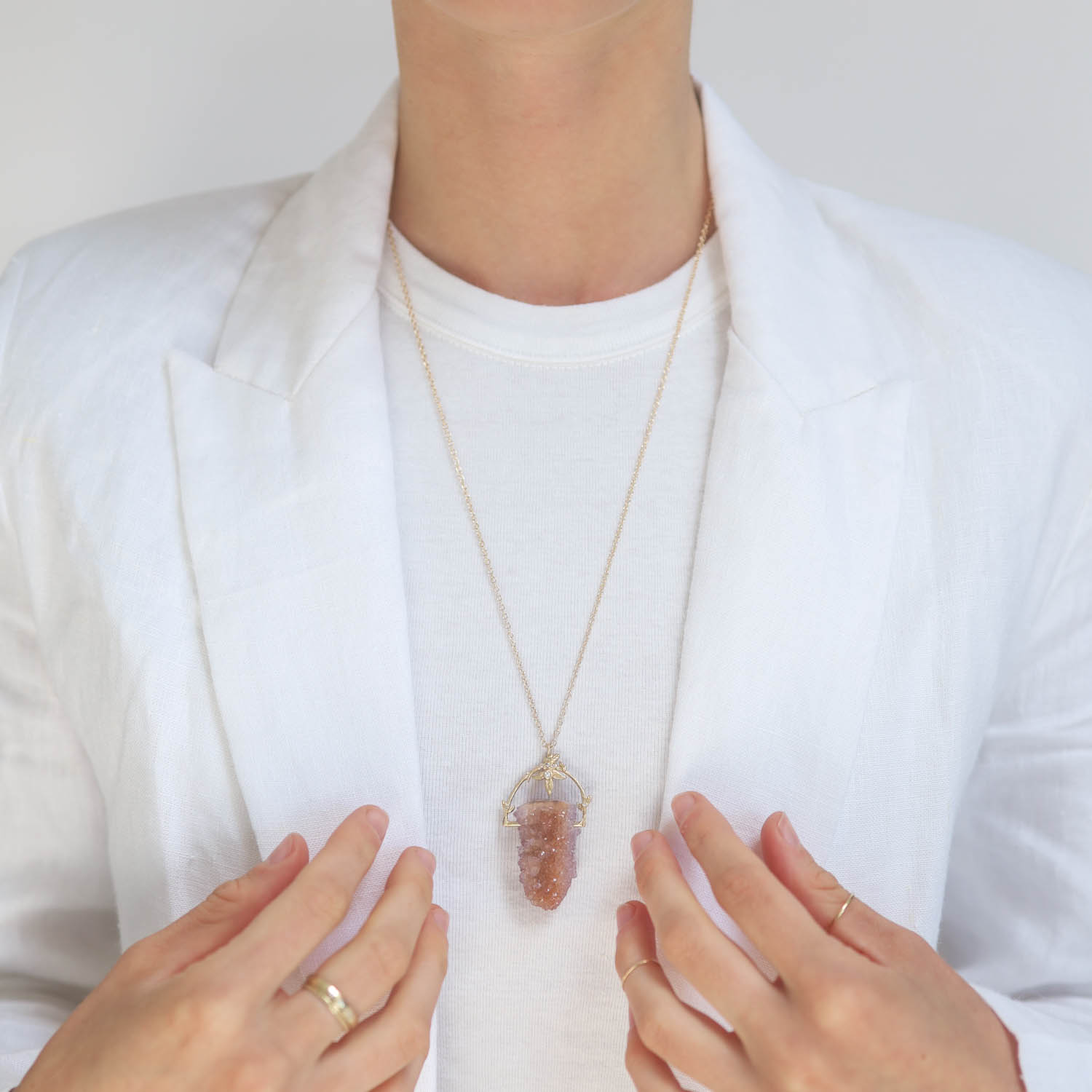 Victoria Cunningham Trunk Show: Amethyst Diamond Flower Necklace by ...