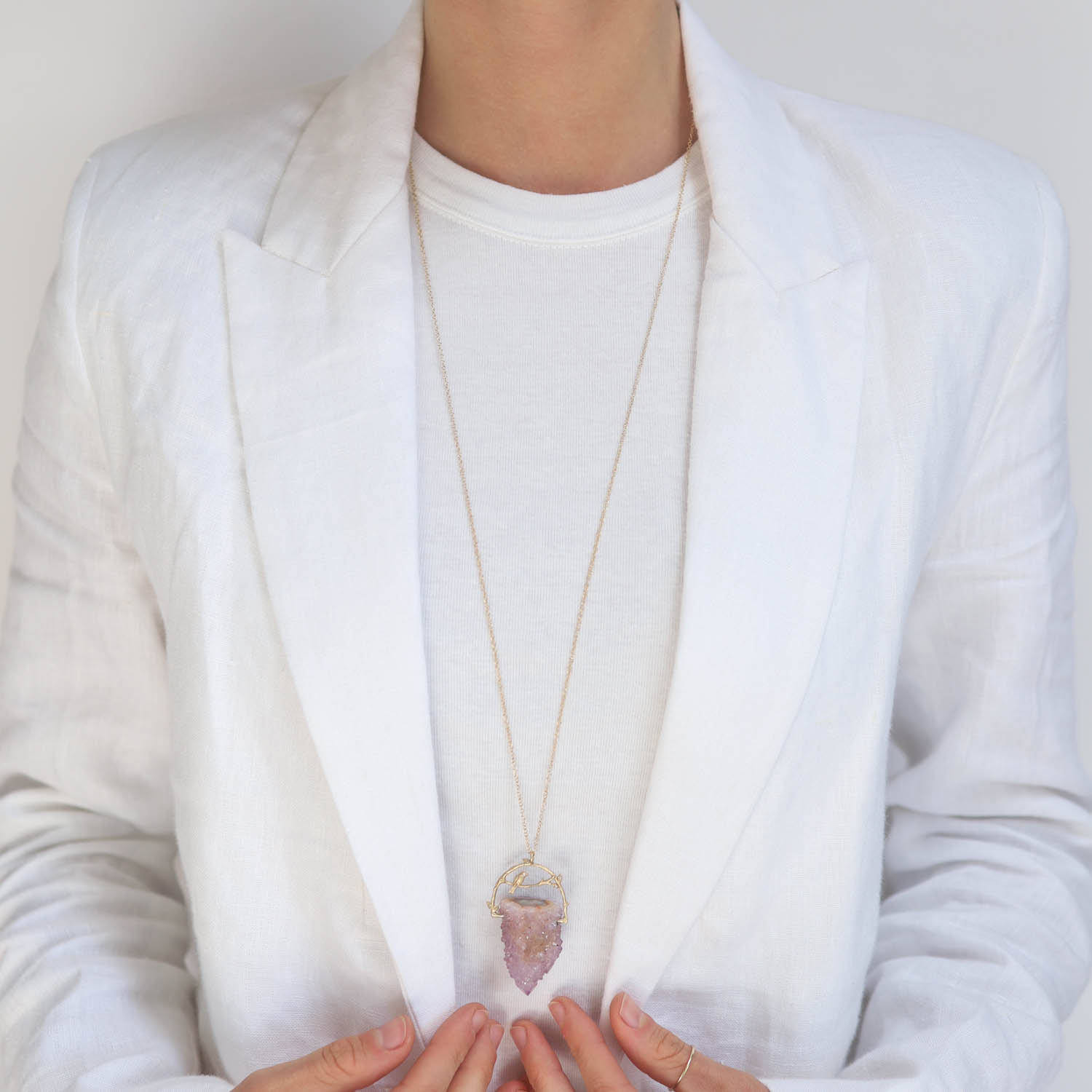 Victoria Cunningham Trunk Show: Amethyst Duzy Bird on Branch Necklace ...