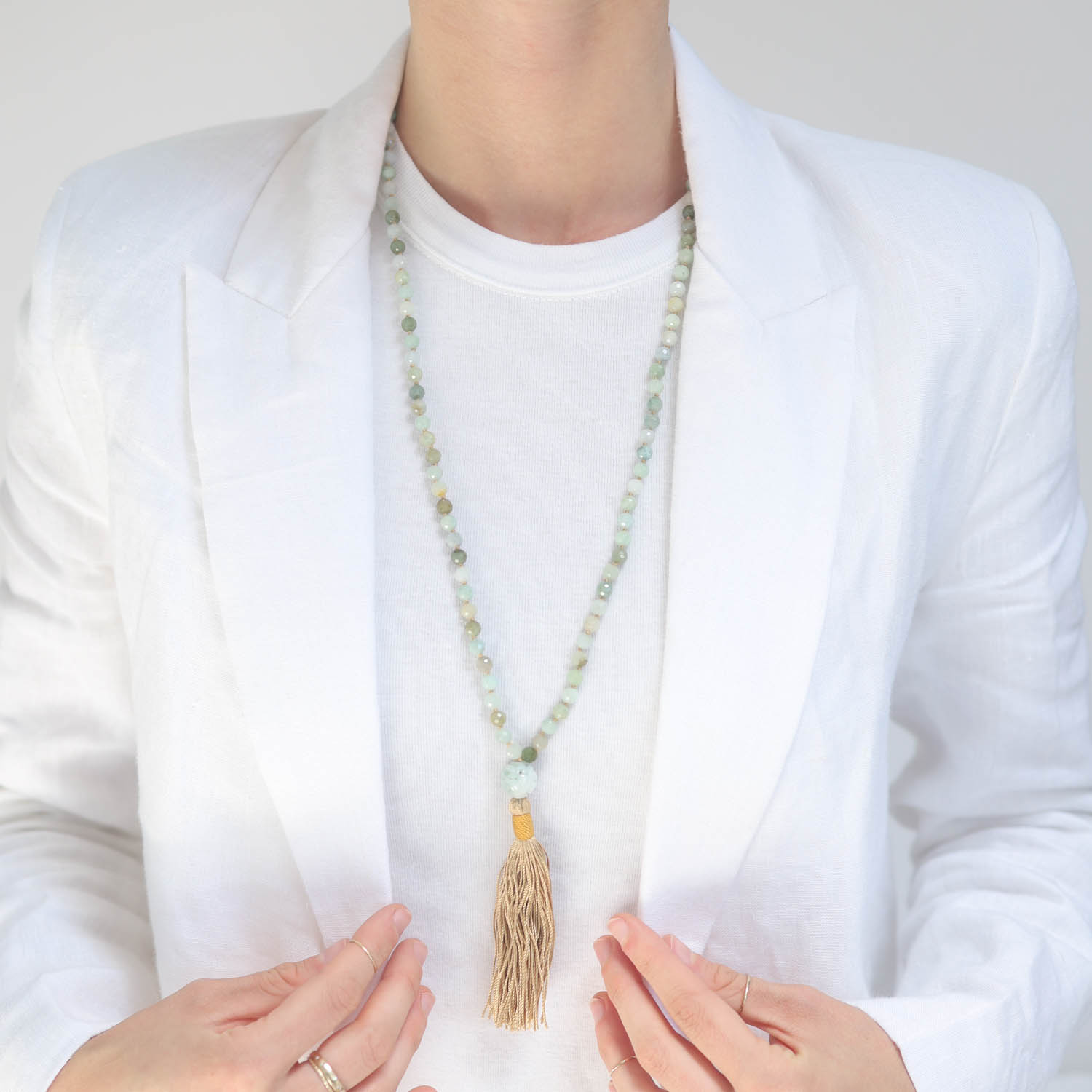 Victoria Cunningham Trunk Show: Mala Beads and Carved Jade Necklace by ...