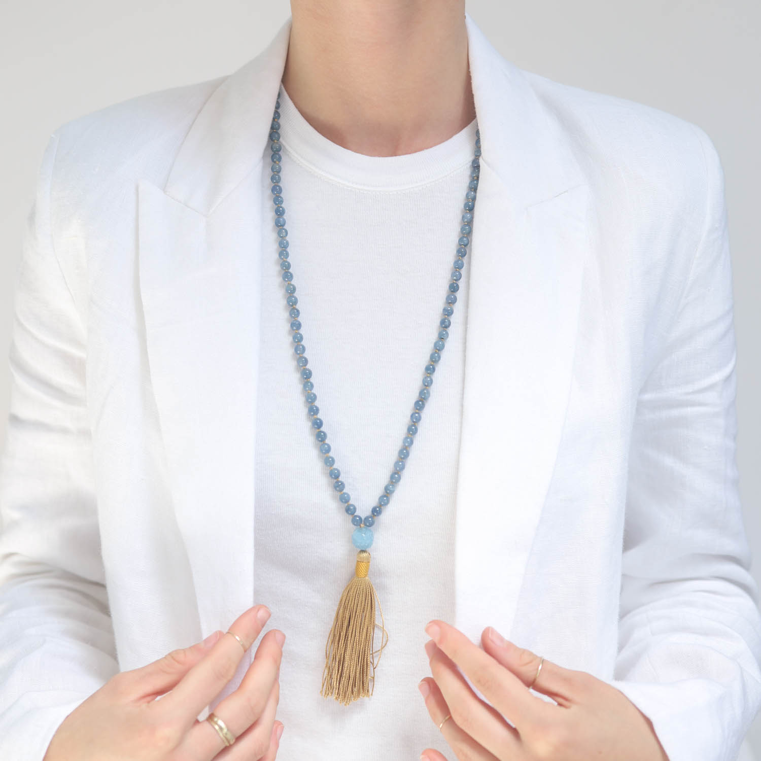 Victoria Cunningham Trunk Show: Mala Beads and Carved Aquamarine and ...