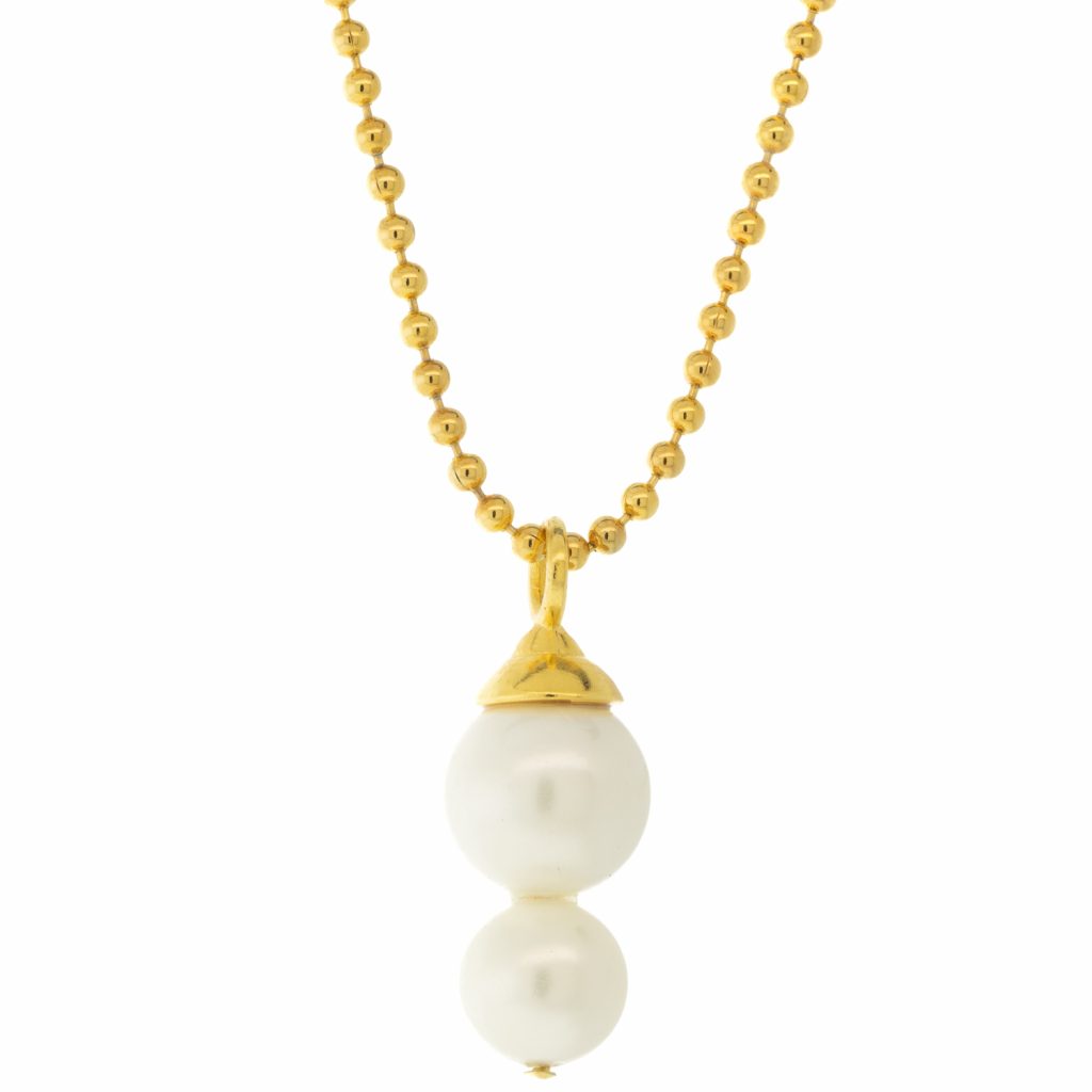 Freshwater Pearl Drop Necklace by Catherine Canino - NEWTWIST
