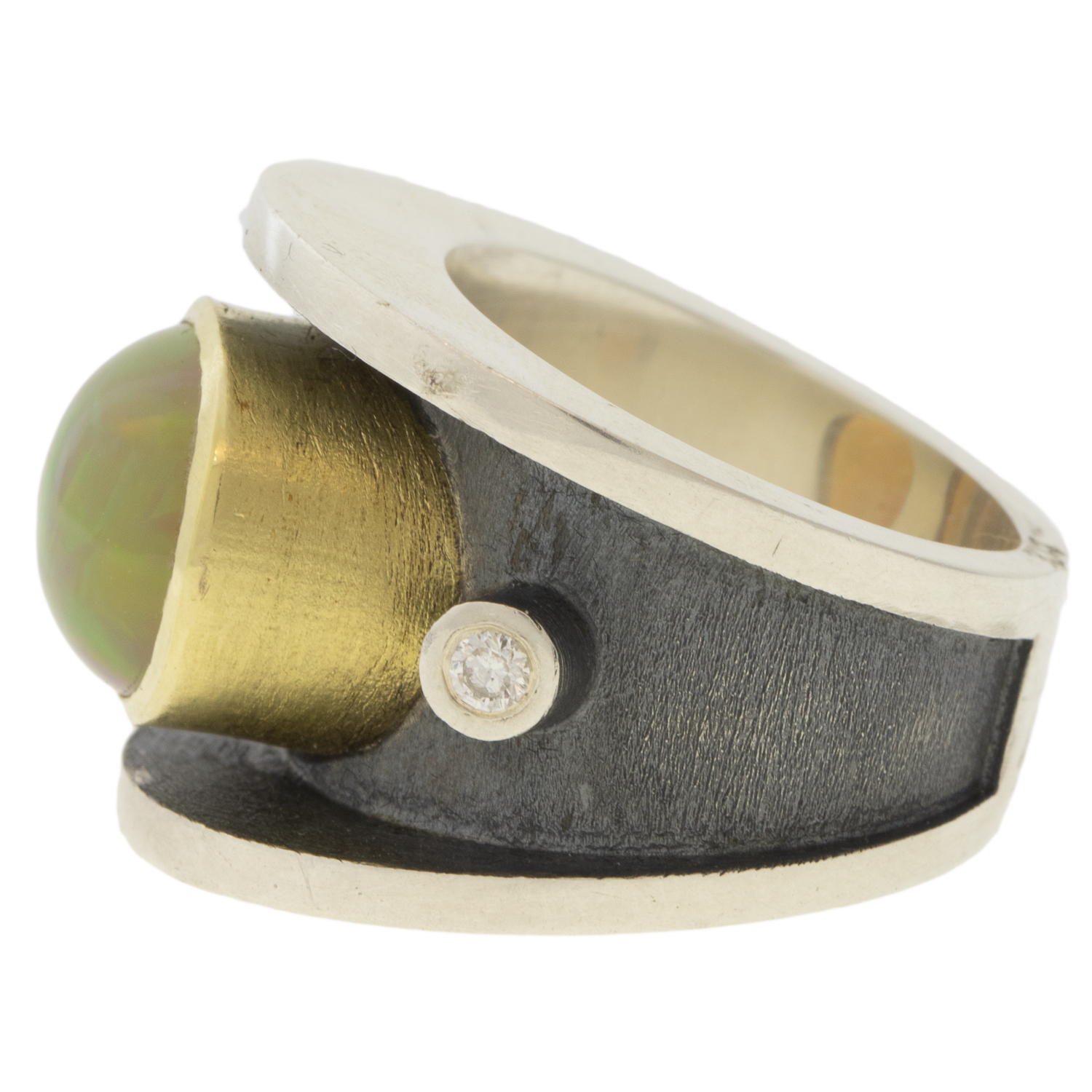 Trunk Show: Silver Opal Ring by Rene Escobar - NEWTWIST