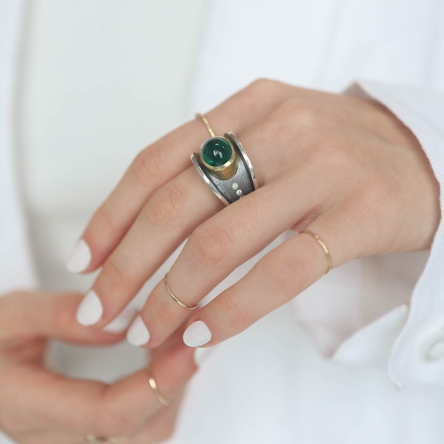 Trunk Show: Emerald Ring by Rene Escobar - NEWTWIST