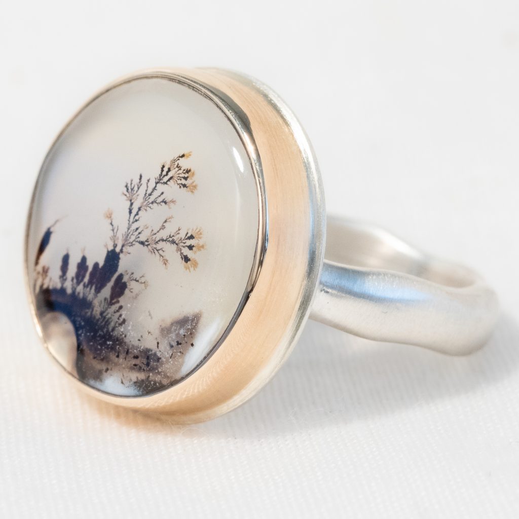 Round Eggshell Variscite Ring by Jamie Joseph - NEWTWIST