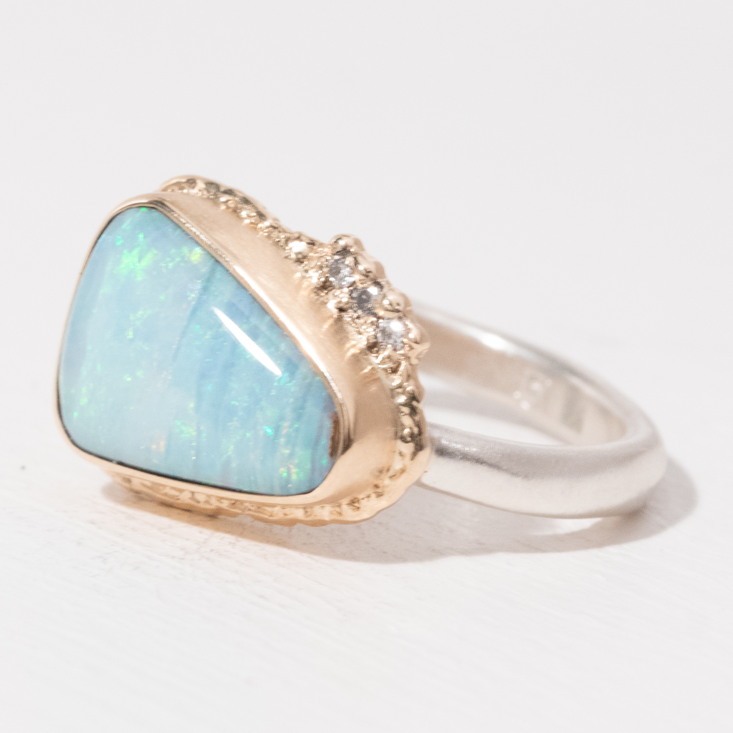 Jamie Joseph Trunk Show: Boulder Opal Ring by Jamie Joseph - NEWTWIST