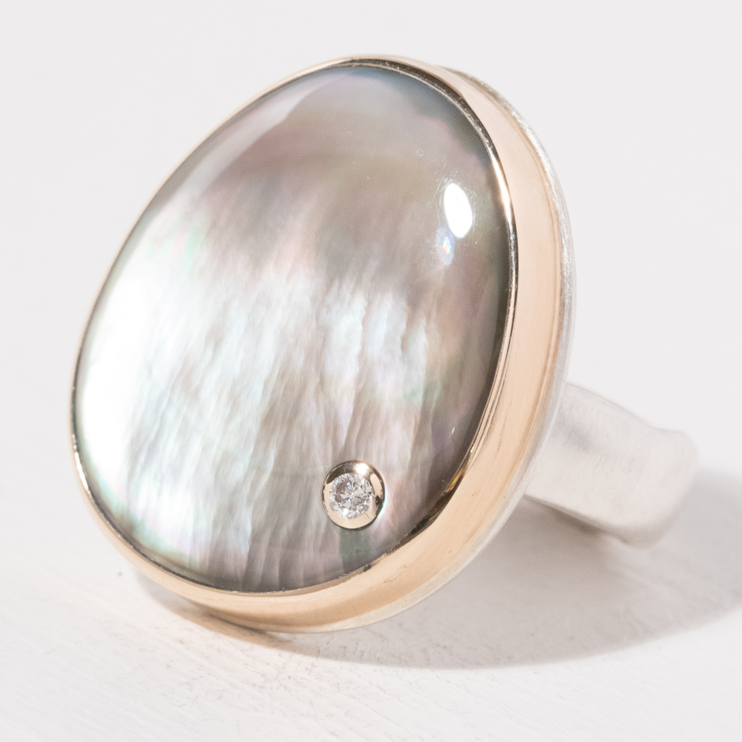 Jamie Joseph Trunk Show: Mother of Pearl Ring by Jamie Joseph - NEWTWIST