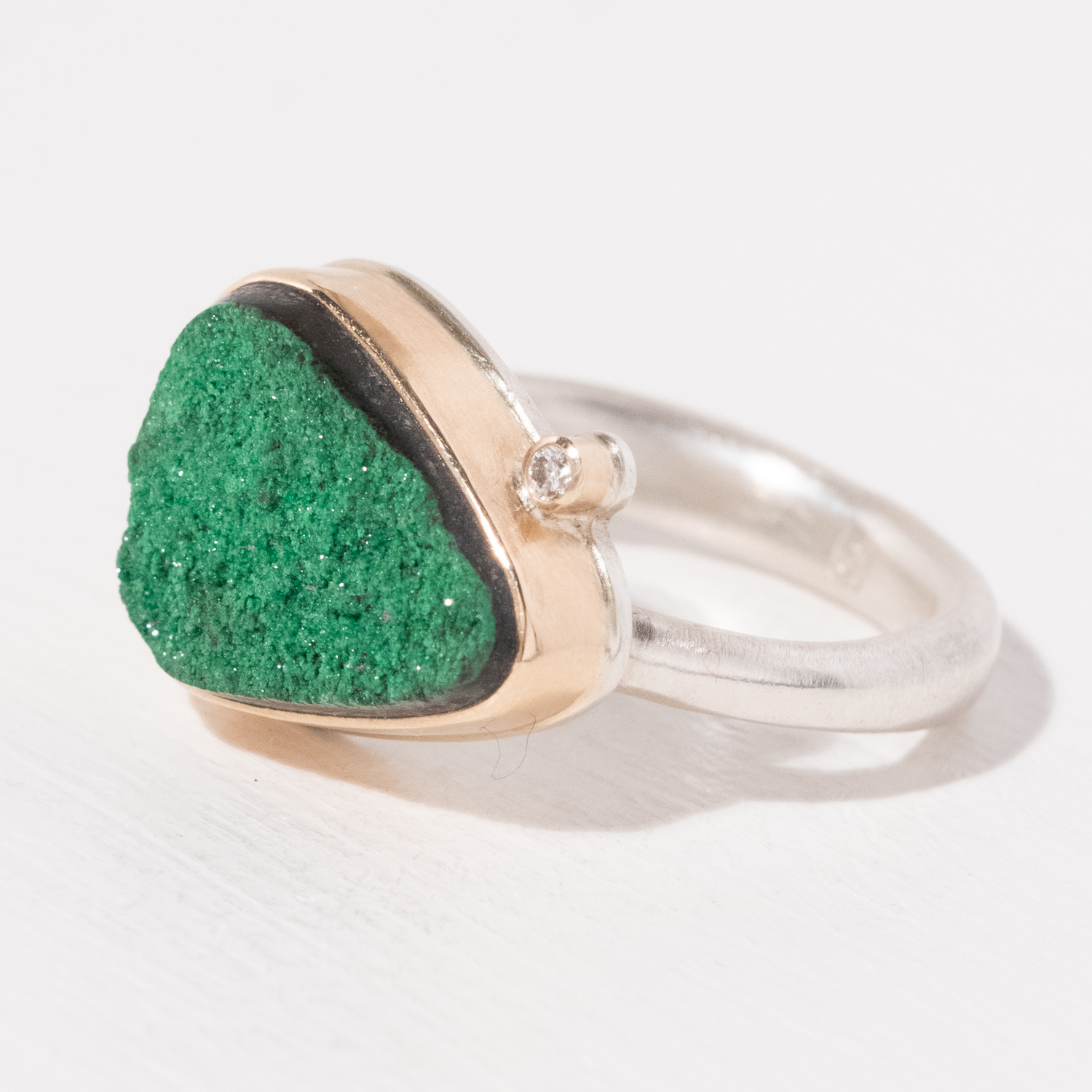 Jamie Joseph Trunk Show: Uvarovite with diamond ring by Jamie Joseph ...