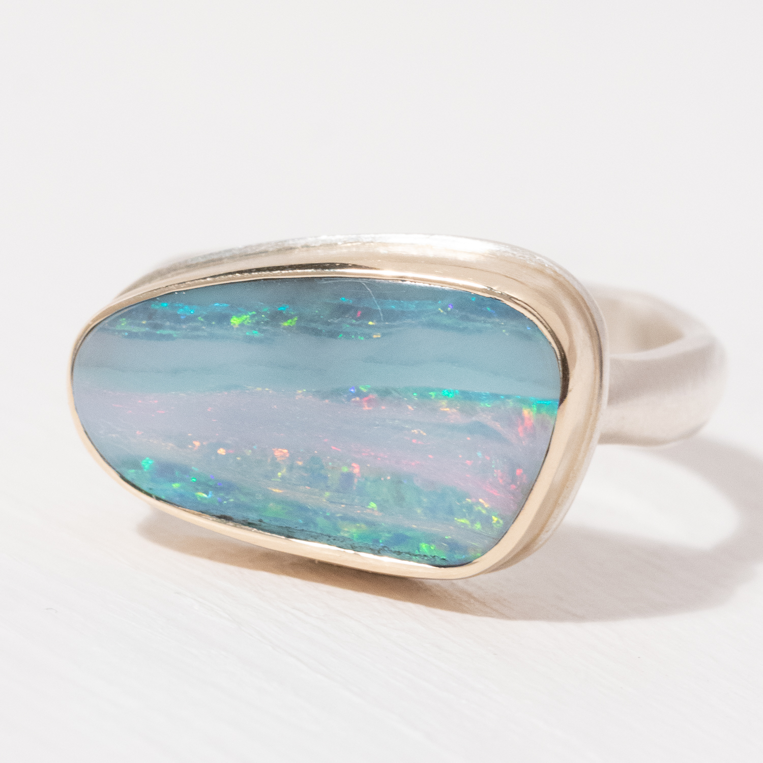 Jamie Joseph Trunk Show: Boulder Opal Ring by Jamie Joseph - NEWTWIST