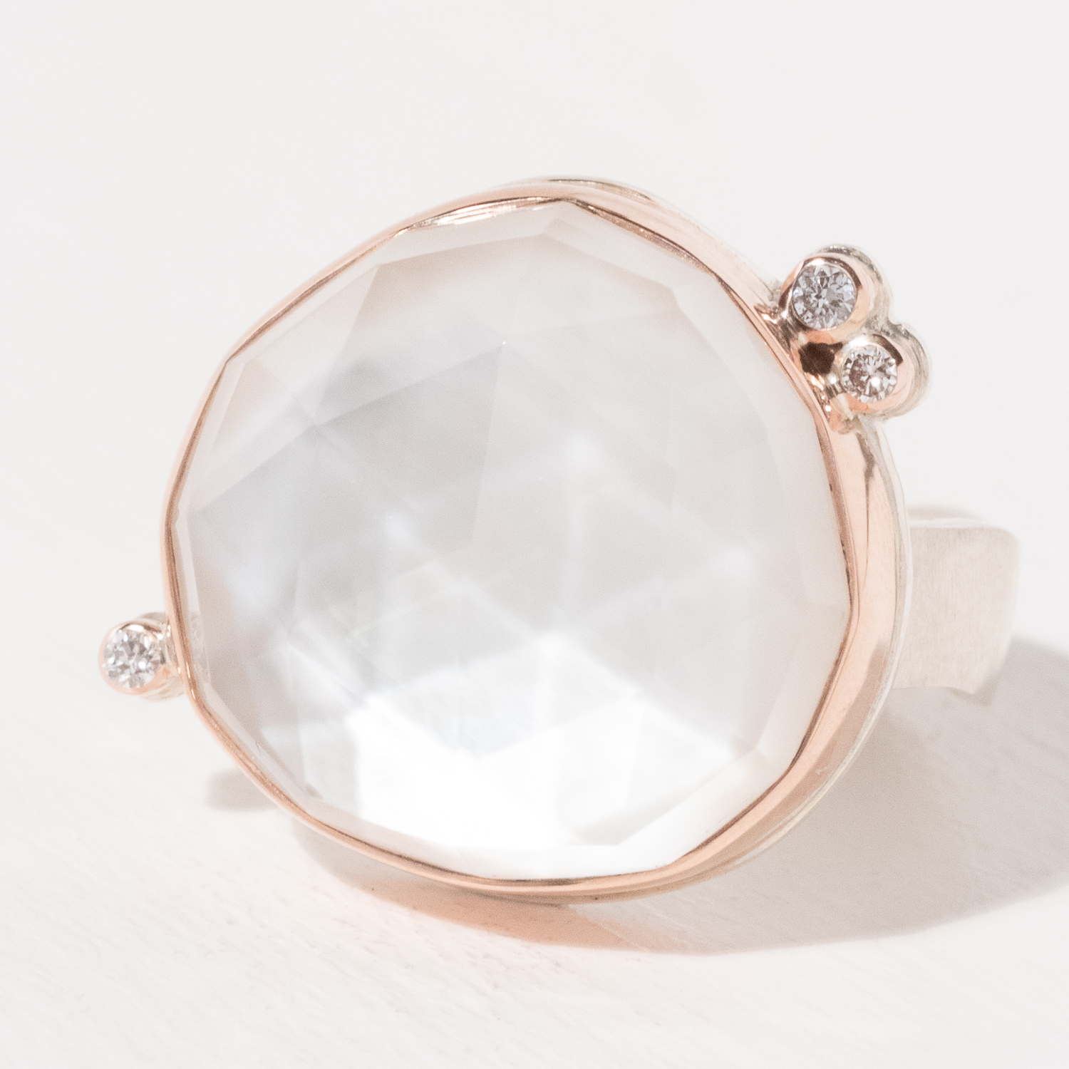 Jamie Joseph Trunk Show: Rock Crystal over Mother of Pearl Ring by ...