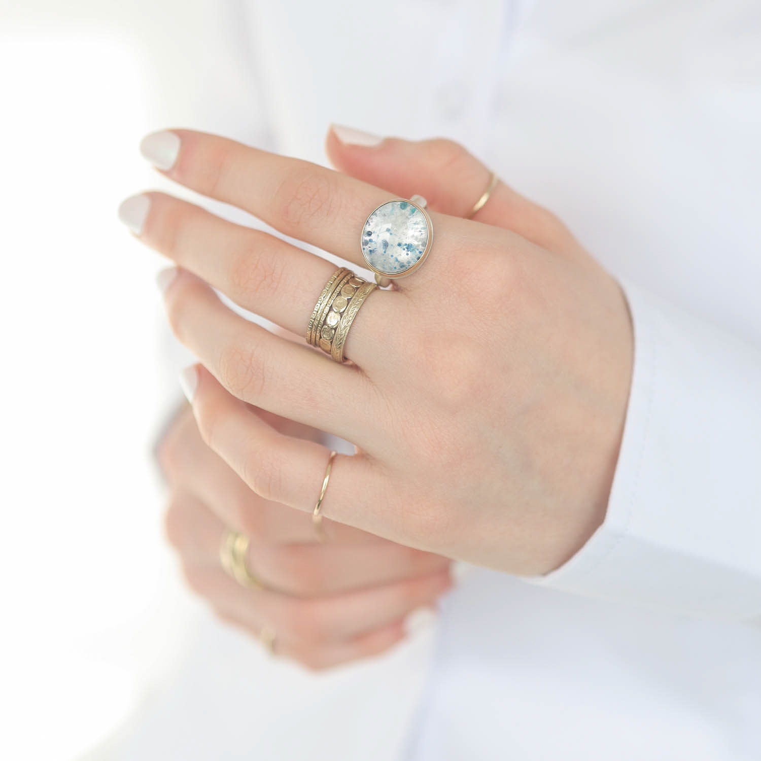 Jamie Joseph Trunk Show: Paraiba in quartz ring by Jamie Joseph - NEWTWIST