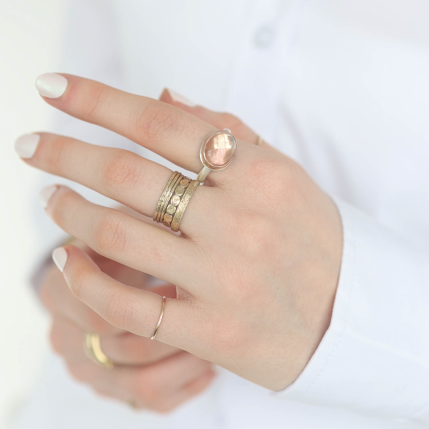 Jamie Joseph Trunk Show: Oregon sunstone ring by Jamie Joseph - NEWTWIST