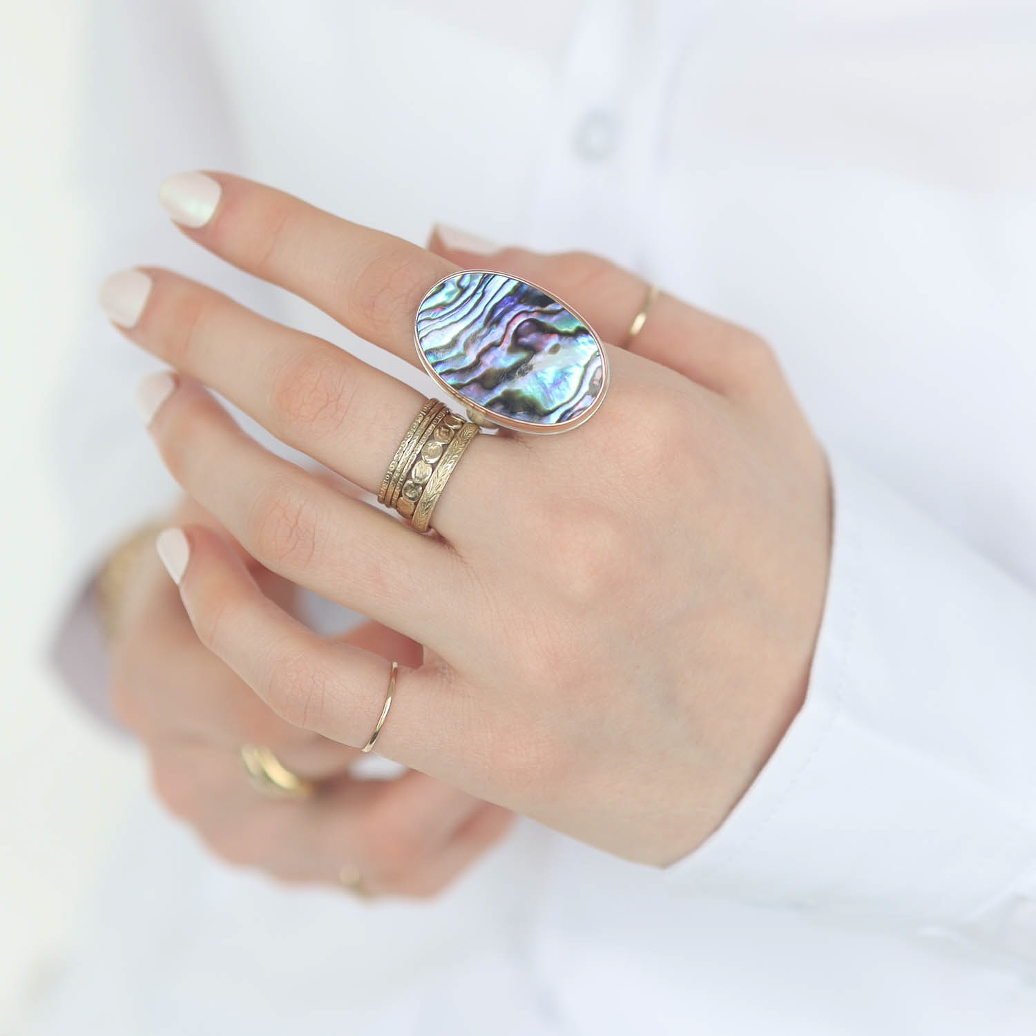 Jamie Joseph Trunk Show: Abalone RIng by Jamie Joseph - NEWTWIST