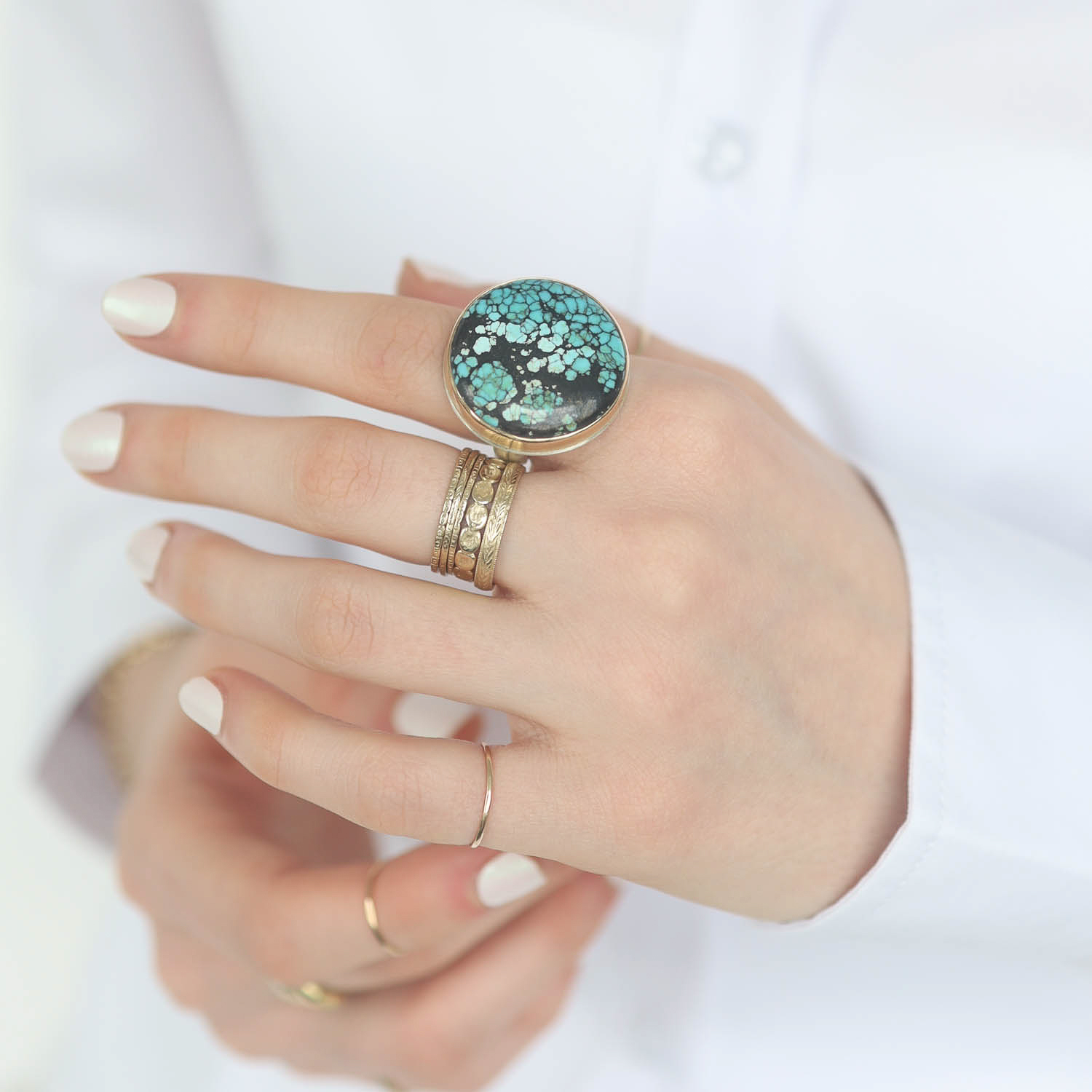 Jamie Joseph Trunk Show: Hubei Turquoise Ring by Jamie Joseph - NEWTWIST
