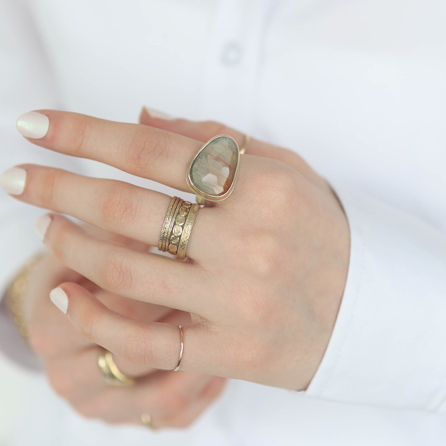 Jamie Joseph Trunk Show: Chatoyant Quartz Ring by Jamie Joseph - NEWTWIST