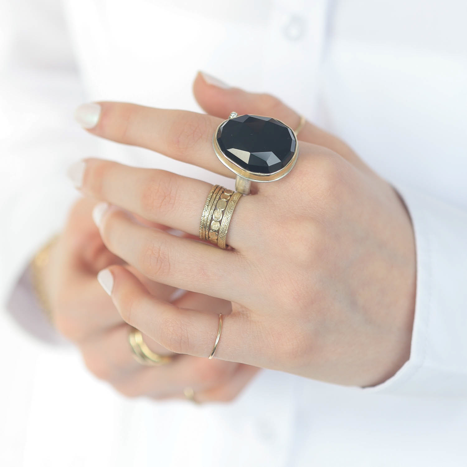 Jamie Joseph Trunk Show: Black Onyx with Diamond Ring by Jamie Joseph ...