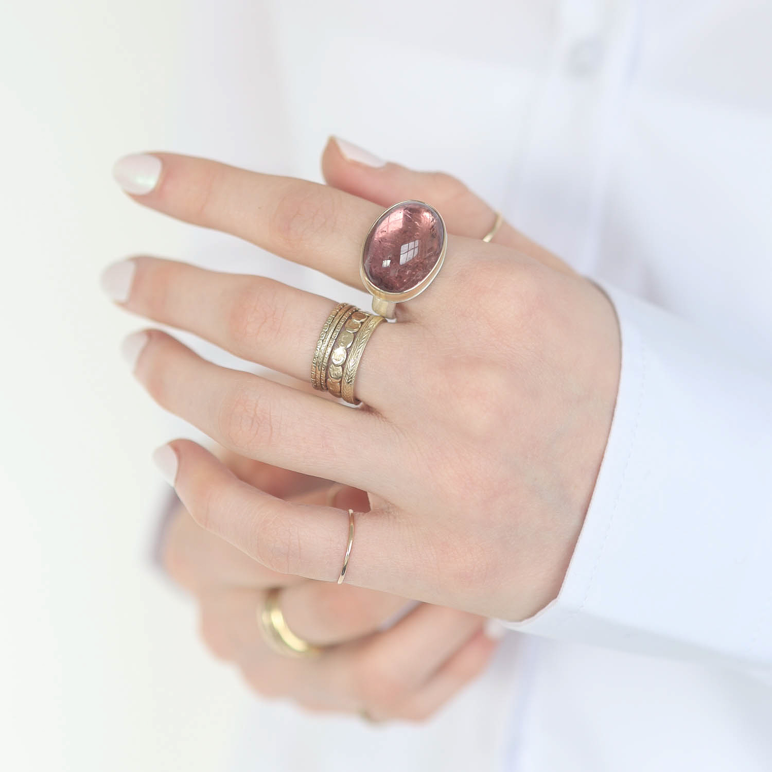 Jamie Joseph Trunk Show: Cabochon Pink Tourmaline Ring by Jamie Joseph ...
