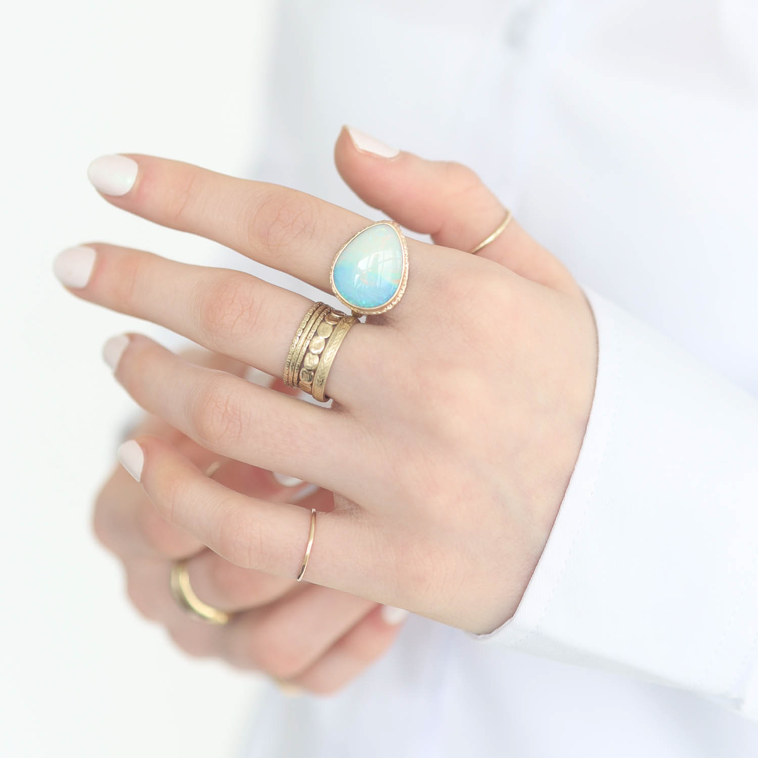 Jamie Joseph Trunk Show: Australian Opal Teardrop Ring by Jamie Joseph ...