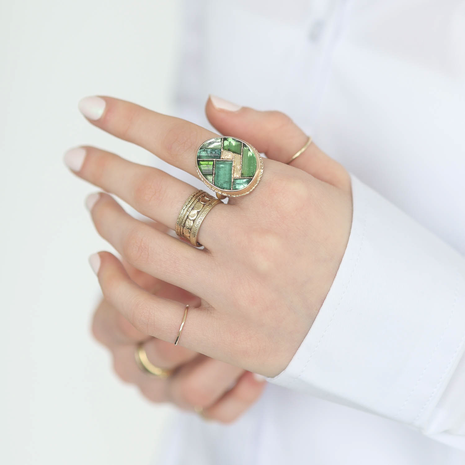 Jamie Joseph Trunk Show: Green Tourmaline Fusion Ring by Jamie Joseph ...