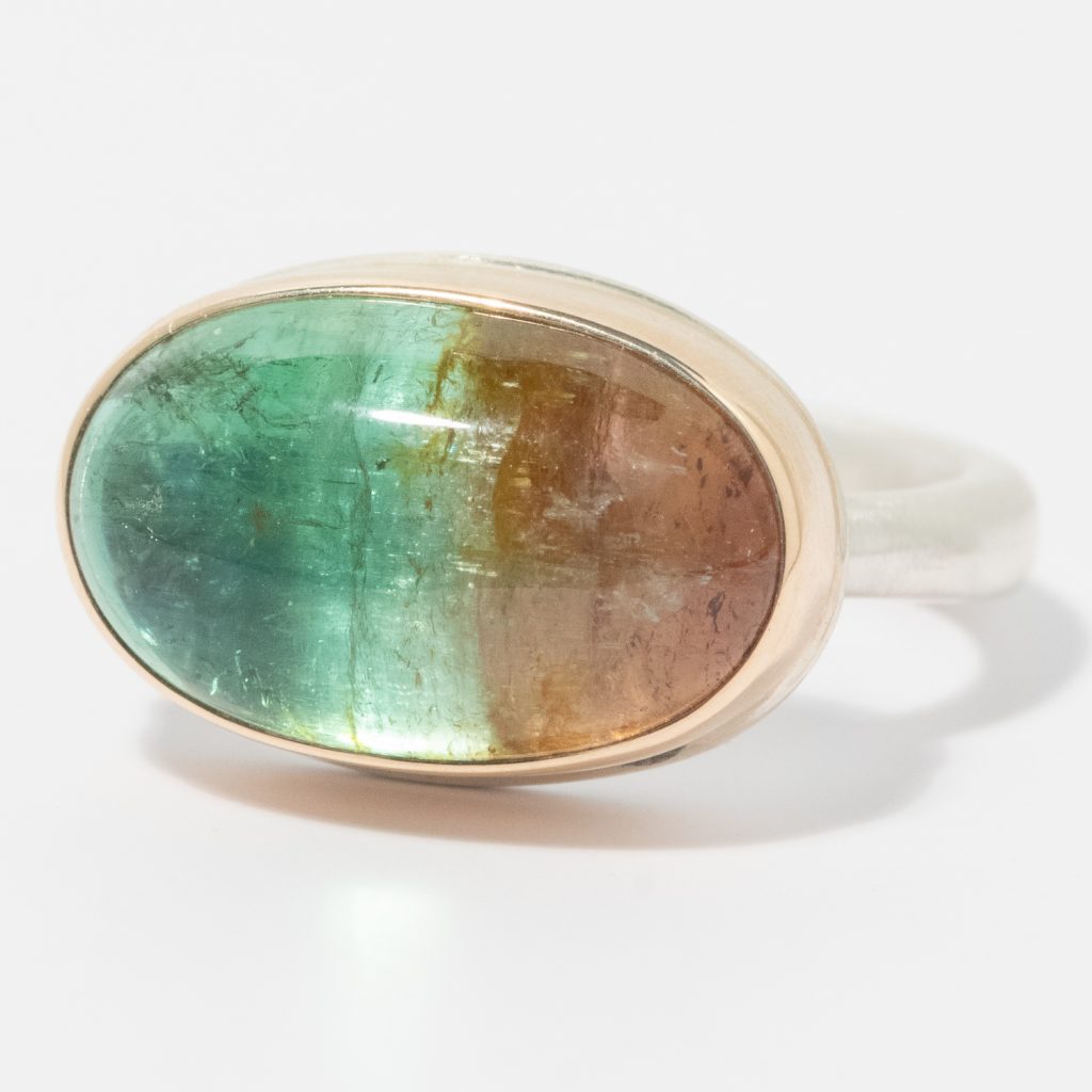 Surface Cut Astrophyllite in Quartz Ring by Jamie Joseph - NEWTWIST