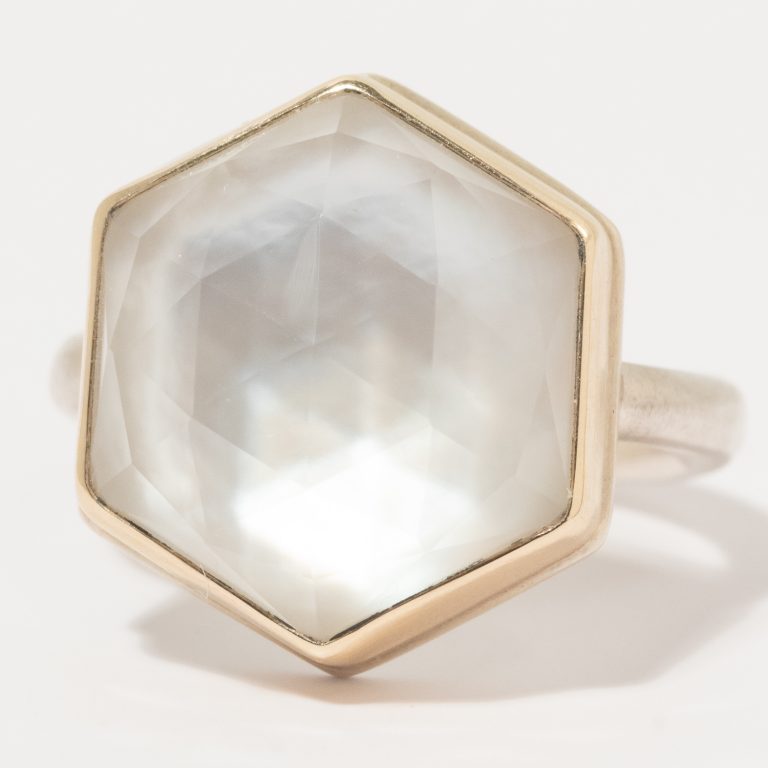 Surface Cut Astrophyllite in Quartz Ring by Jamie Joseph - NEWTWIST