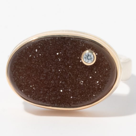 Brazilian Brown Drusy Ring by Jamie Joseph - NEWTWIST