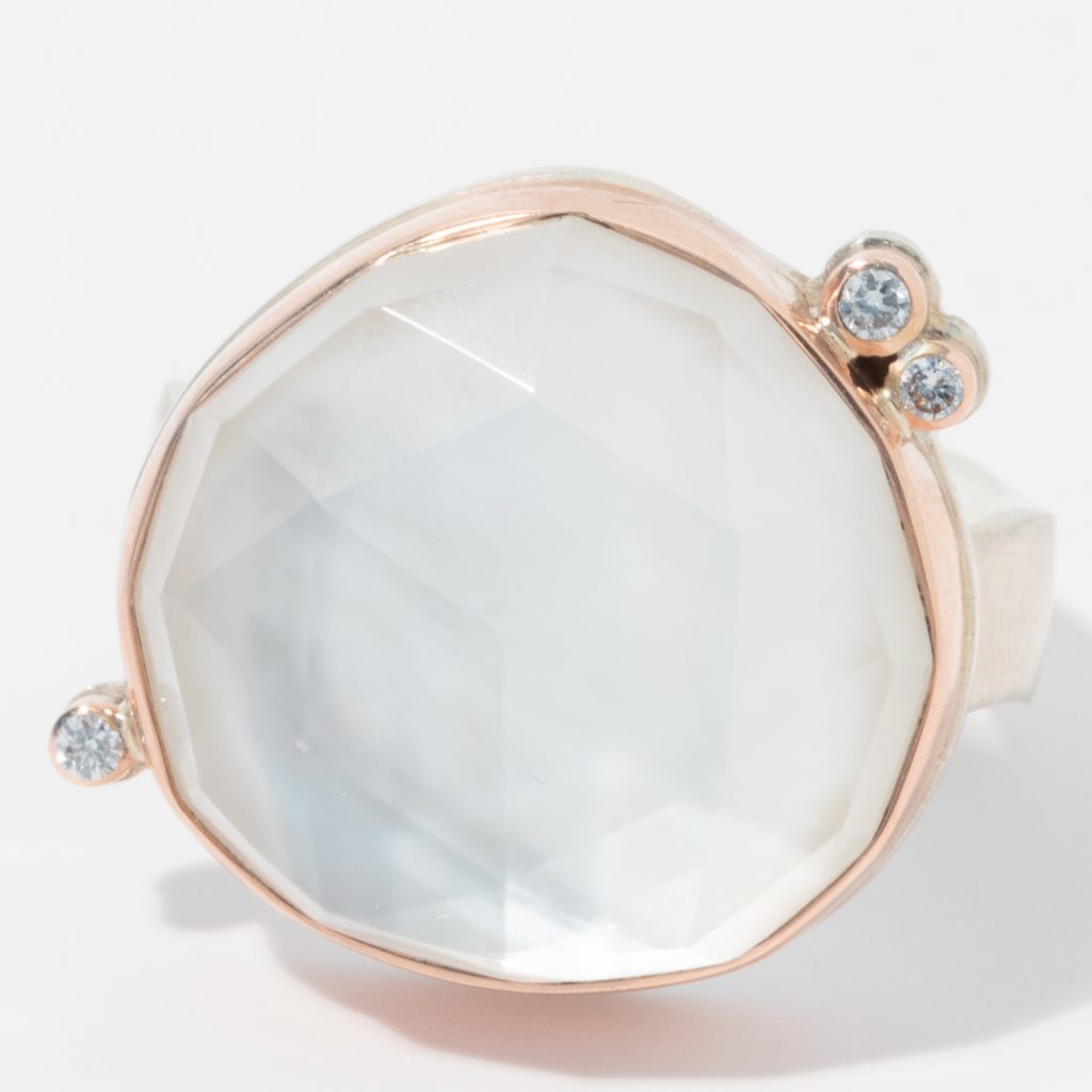 Small Round Tahitian Mabe Pearl by Jamie Joseph - NEWTWIST