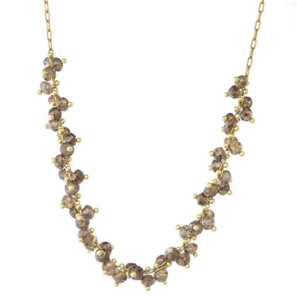 Gold Studded Chain Choker by TENTHOUSANDTHINGS - NEWTWIST