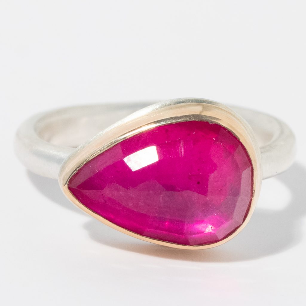 Surface Cut Cassiterite Ring by Jamie Joseph - NEWTWIST