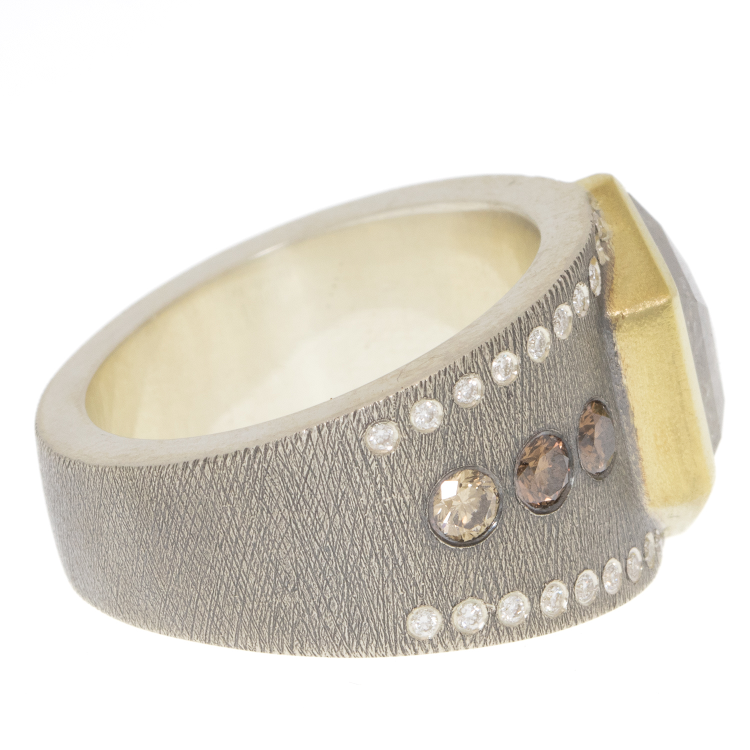 Rene Escobar Trunk Show: Hexagonal Diamond Ring by Rene Escobar - NEWTWIST