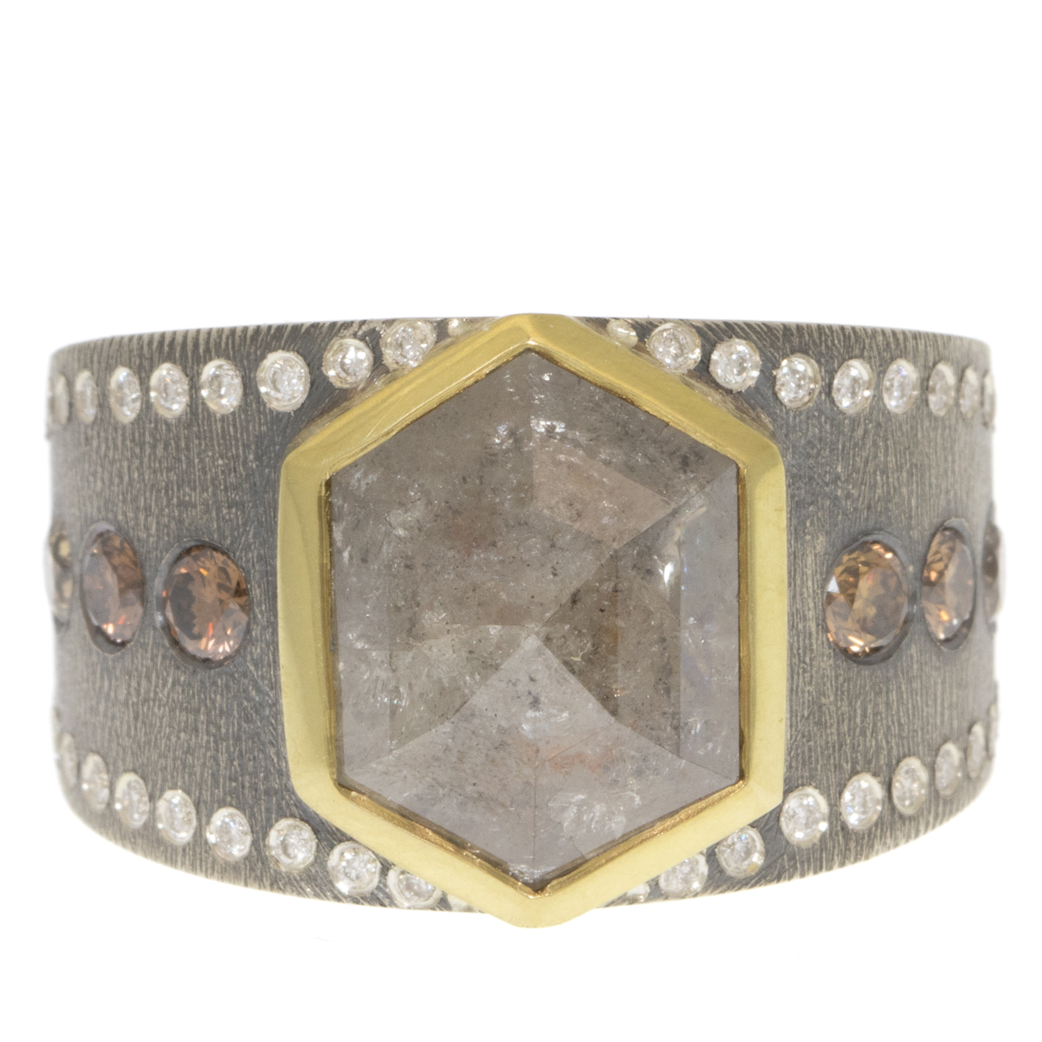 Rene Escobar Trunk Show: Hexagonal Diamond Ring by Rene Escobar - NEWTWIST