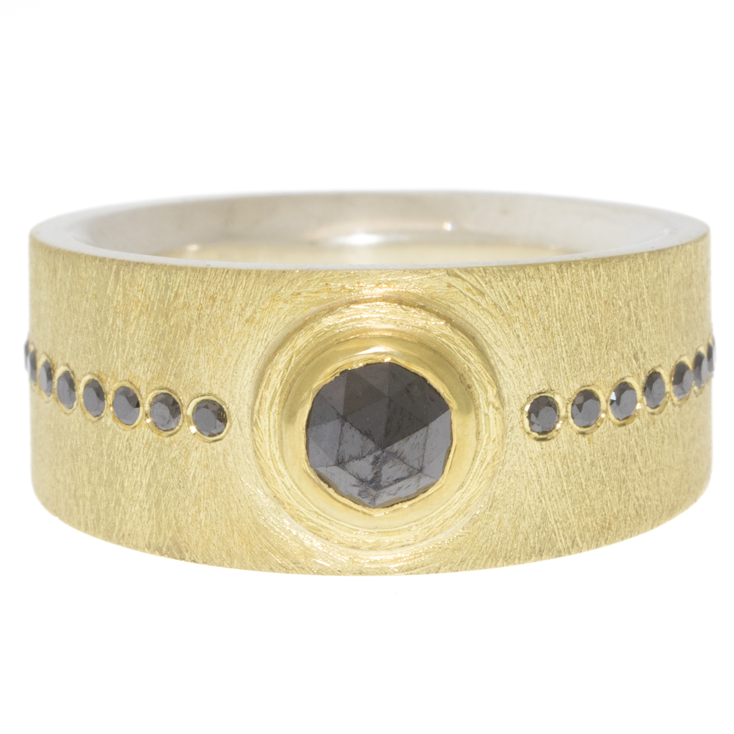 Rene Escobar Trunk Show: Yellow Gold Black Diamond Ring by Rene Escobar ...