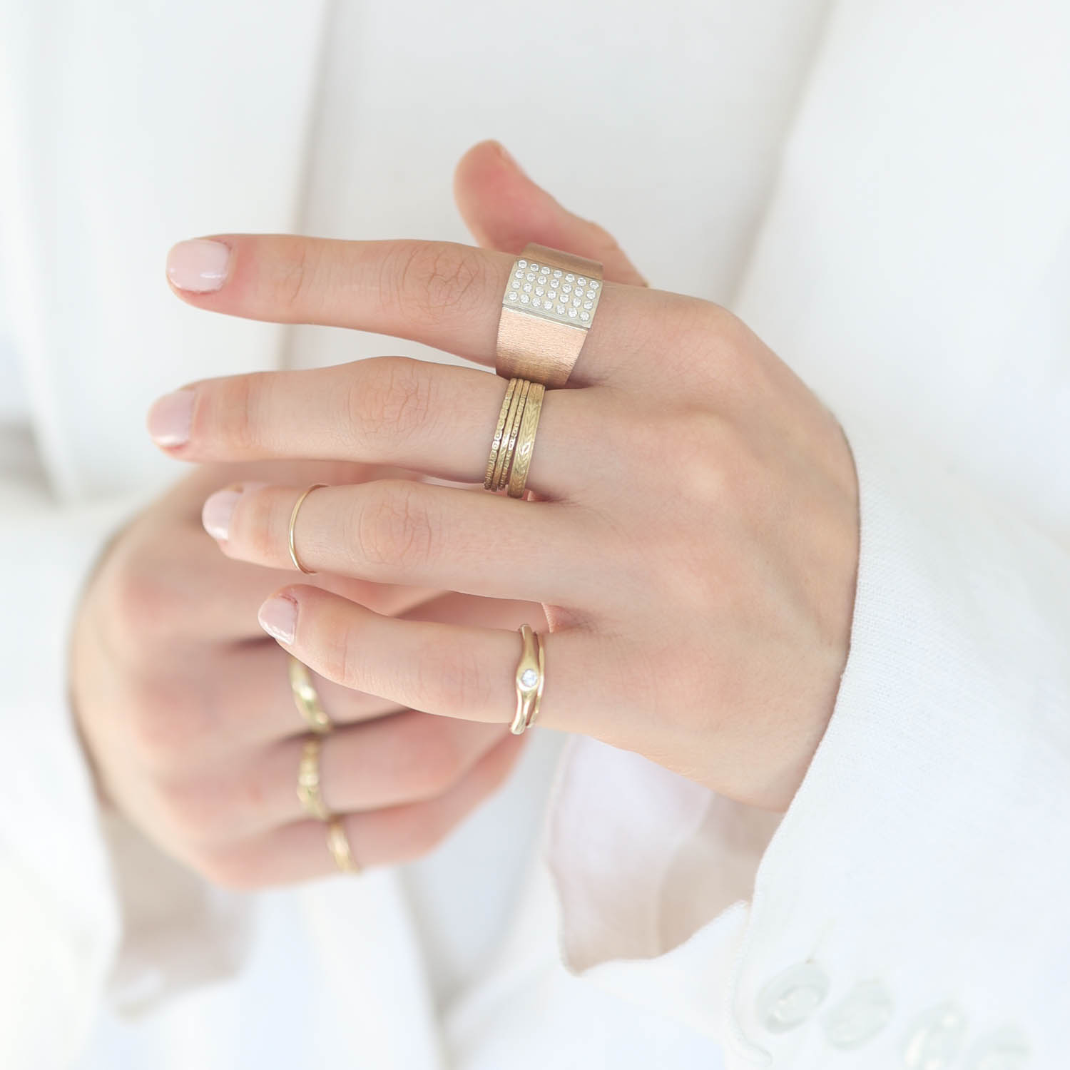 Rene Escobar Trunk Show: Rose Gold Athena Ring by Rene Escobar - NEWTWIST