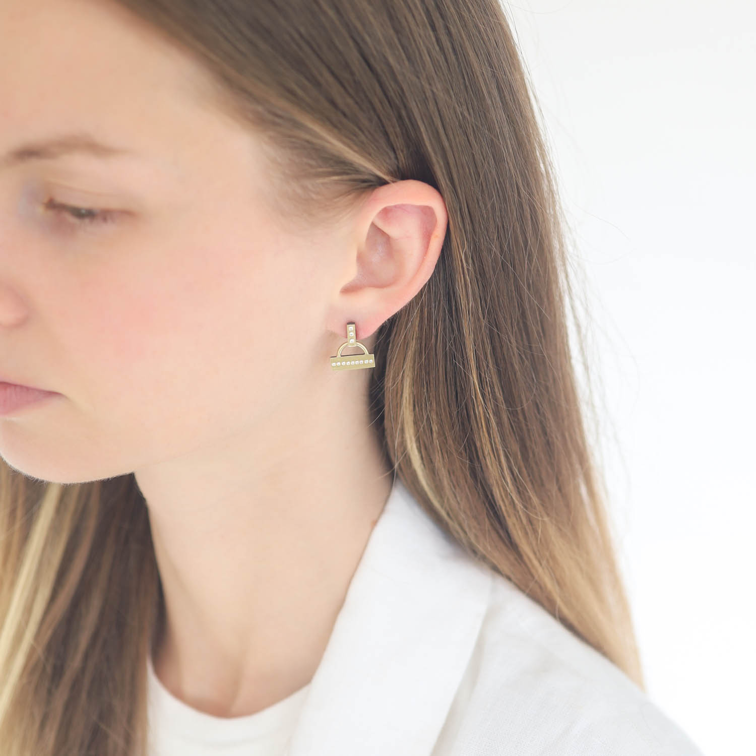 Rene Escobar Trunk Show: Yellow Gold Nori Earrings by Rene Escobar ...