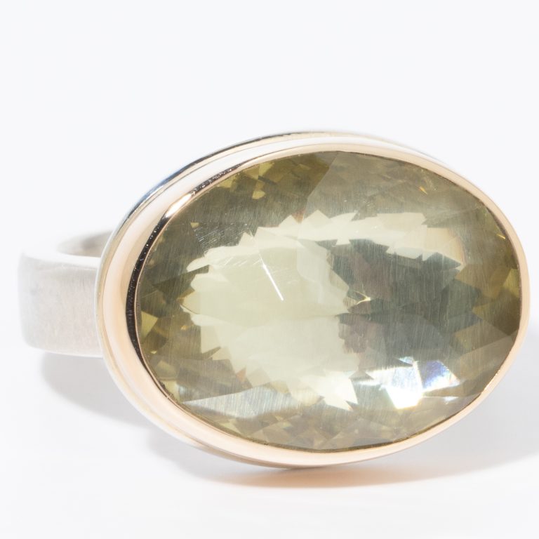 Surface Cut Astrophyllite in Quartz Ring by Jamie Joseph - NEWTWIST