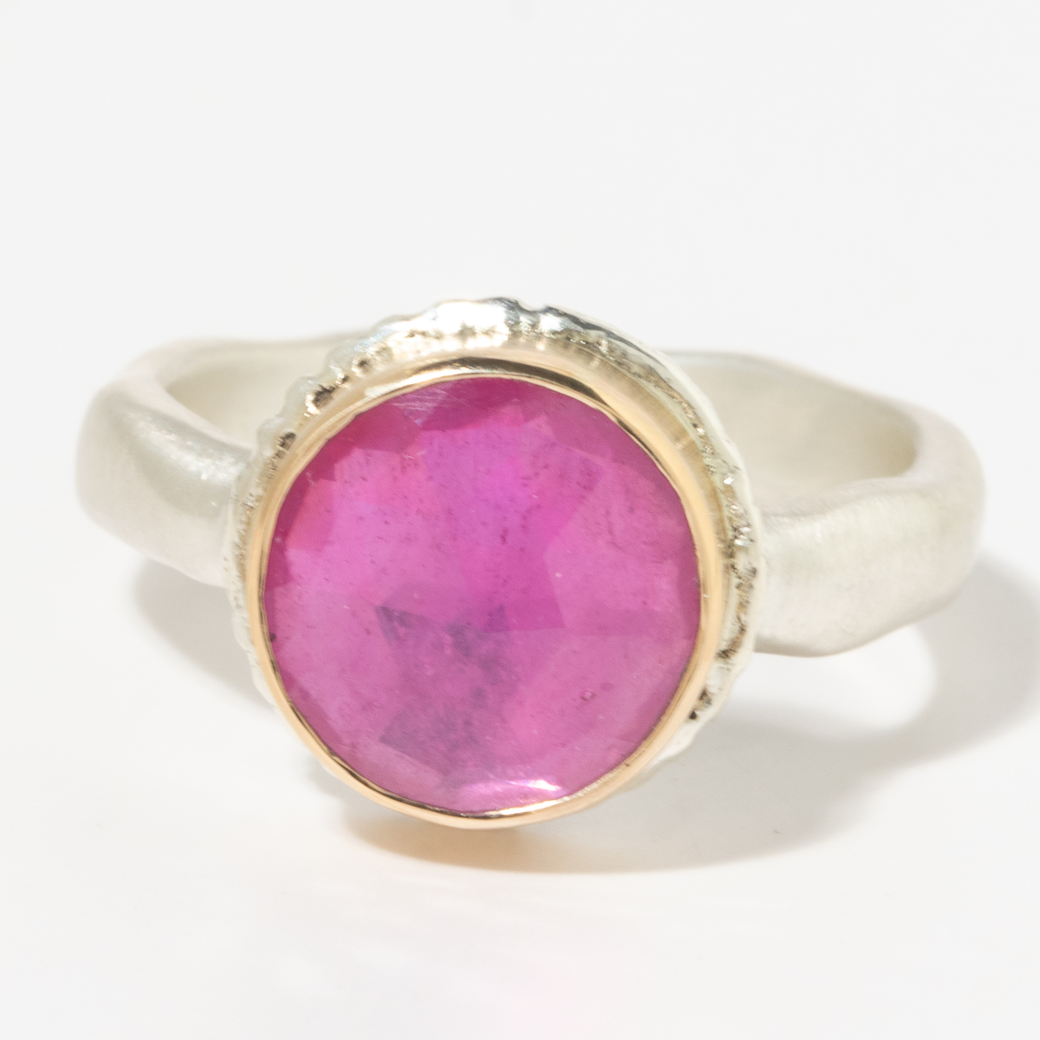 Round African Ruby Ring by Jamie Joseph - NEWTWIST