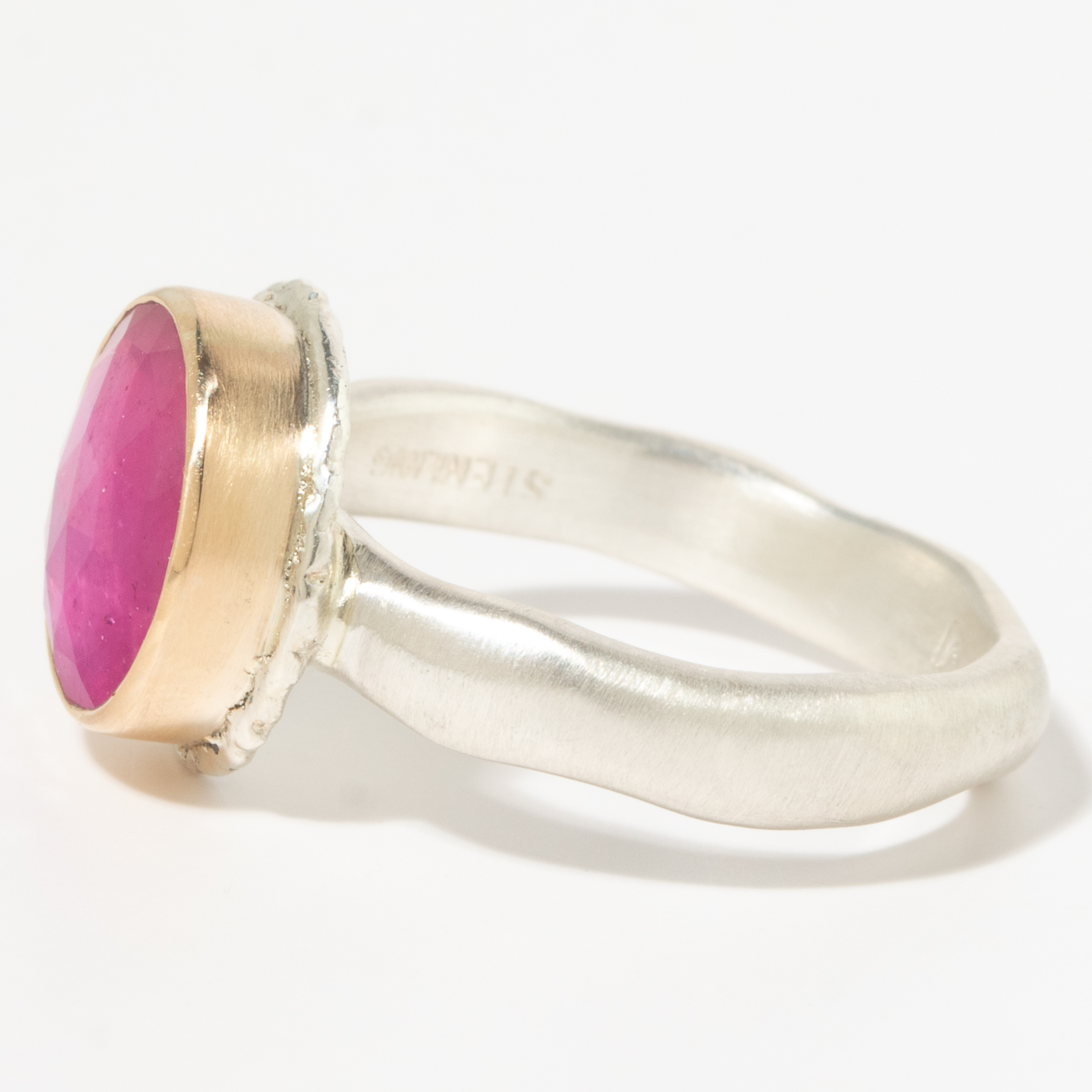 Round African Ruby Ring by Jamie Joseph - NEWTWIST