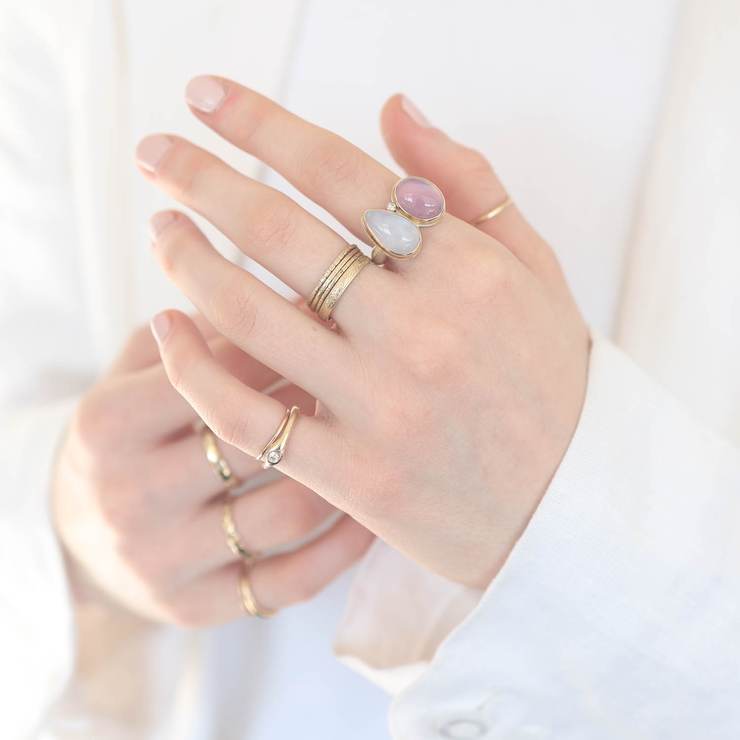 Jamie Joseph Trunk Show: Double Blue Chalcedony Ring by Jamie Joseph ...