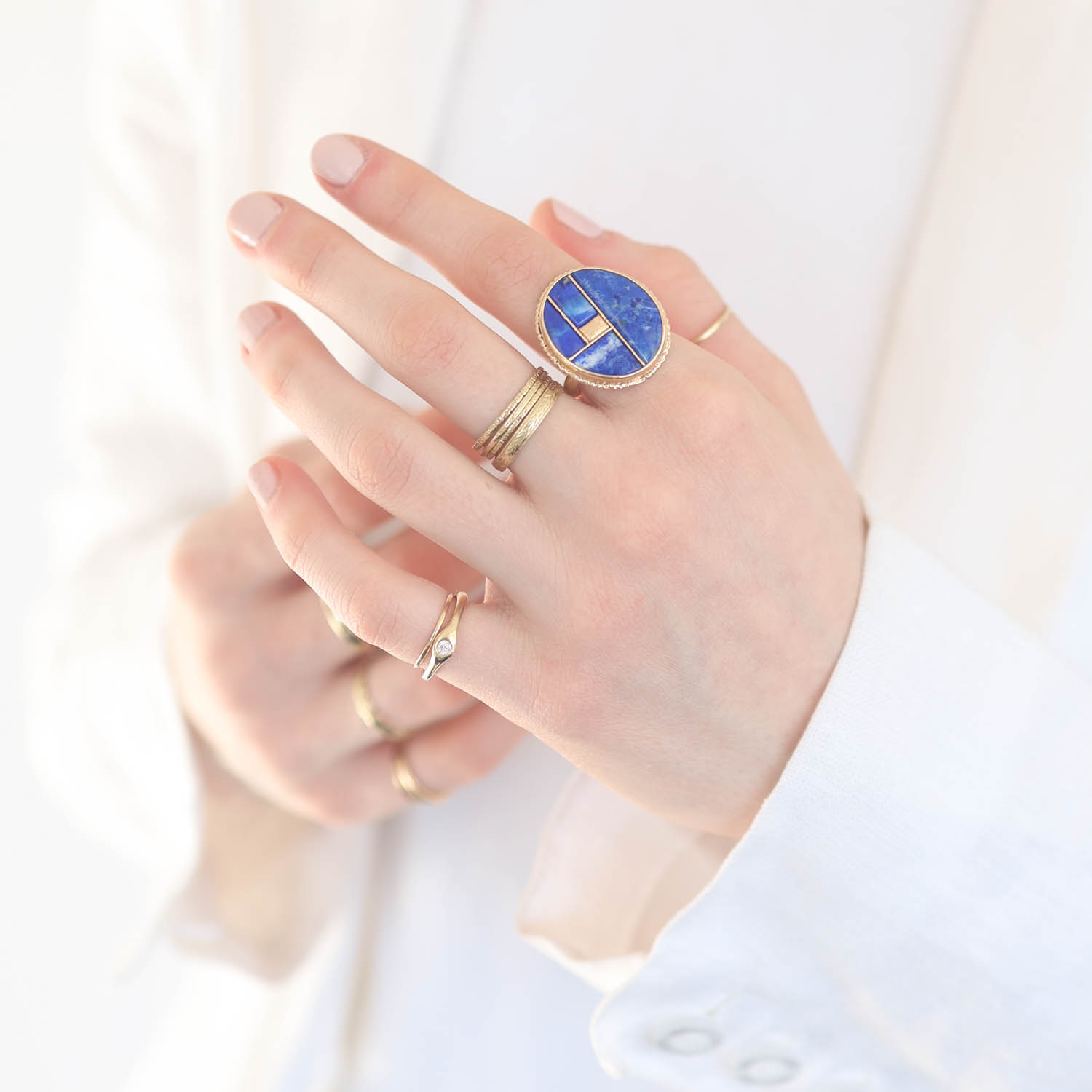 Jamie Joseph Trunk Show: Lapis Fusion Ring by Jamie Joseph - NEWTWIST
