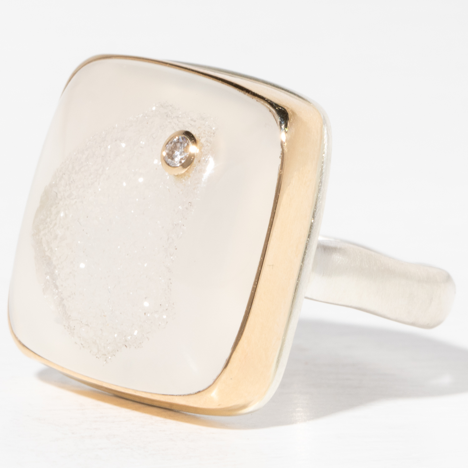 Jamie Joseph Trunk Show: White Drusy Ring by Jamie Joseph - NEWTWIST