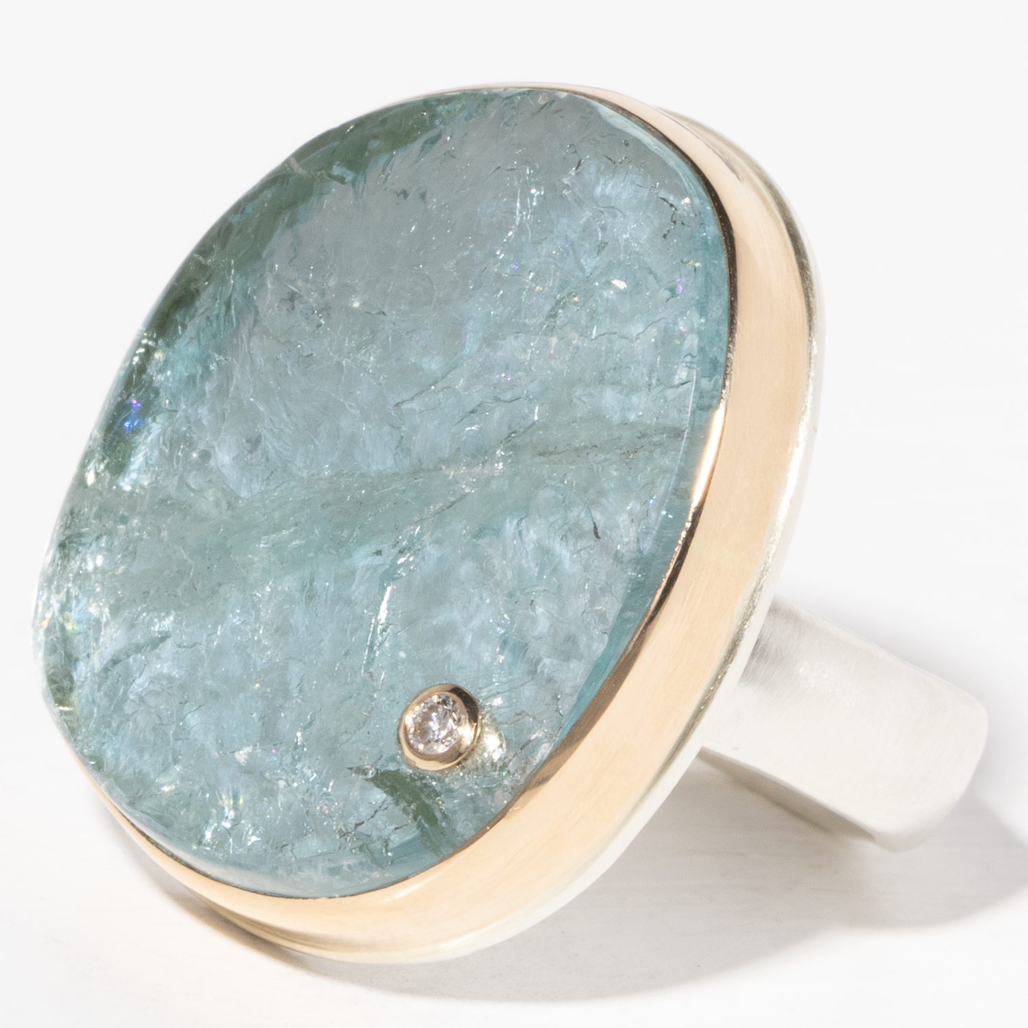 Jamie Joseph Trunk Show: Surface Cut Aquamarine Ring by Jamie Joseph ...