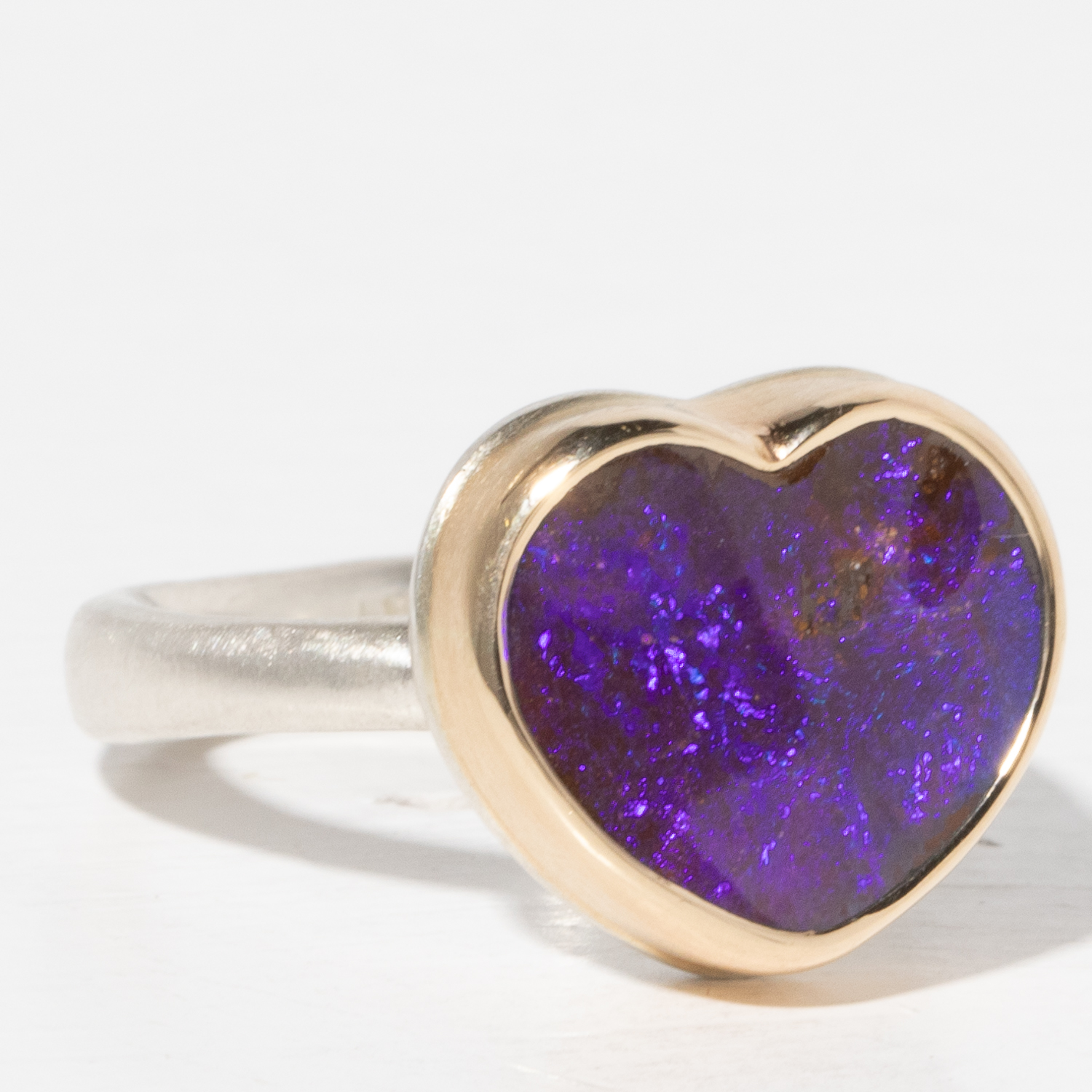 Jamie Joseph Trunk Show: Heart Boulder Opal Ring by Jamie Joseph - NEWTWIST