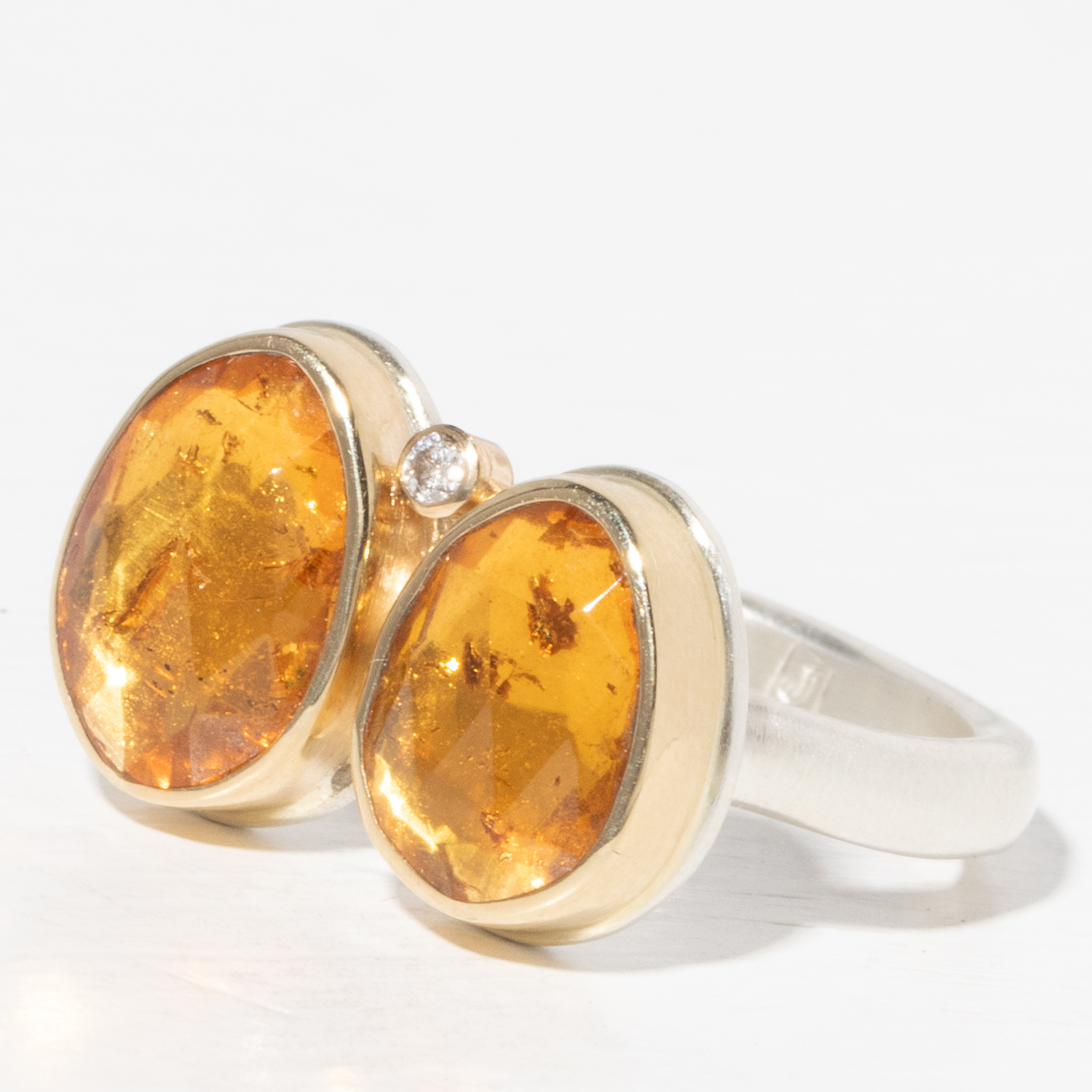 Jamie Joseph Trunk Show: Double Spesserite Ring by Jamie Joseph - NEWTWIST