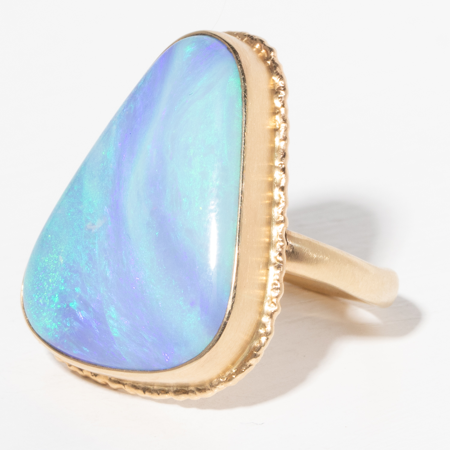 Jamie Joseph Trunk Show: Gold Asymmetrical Boulder Opal Ring by Jamie ...