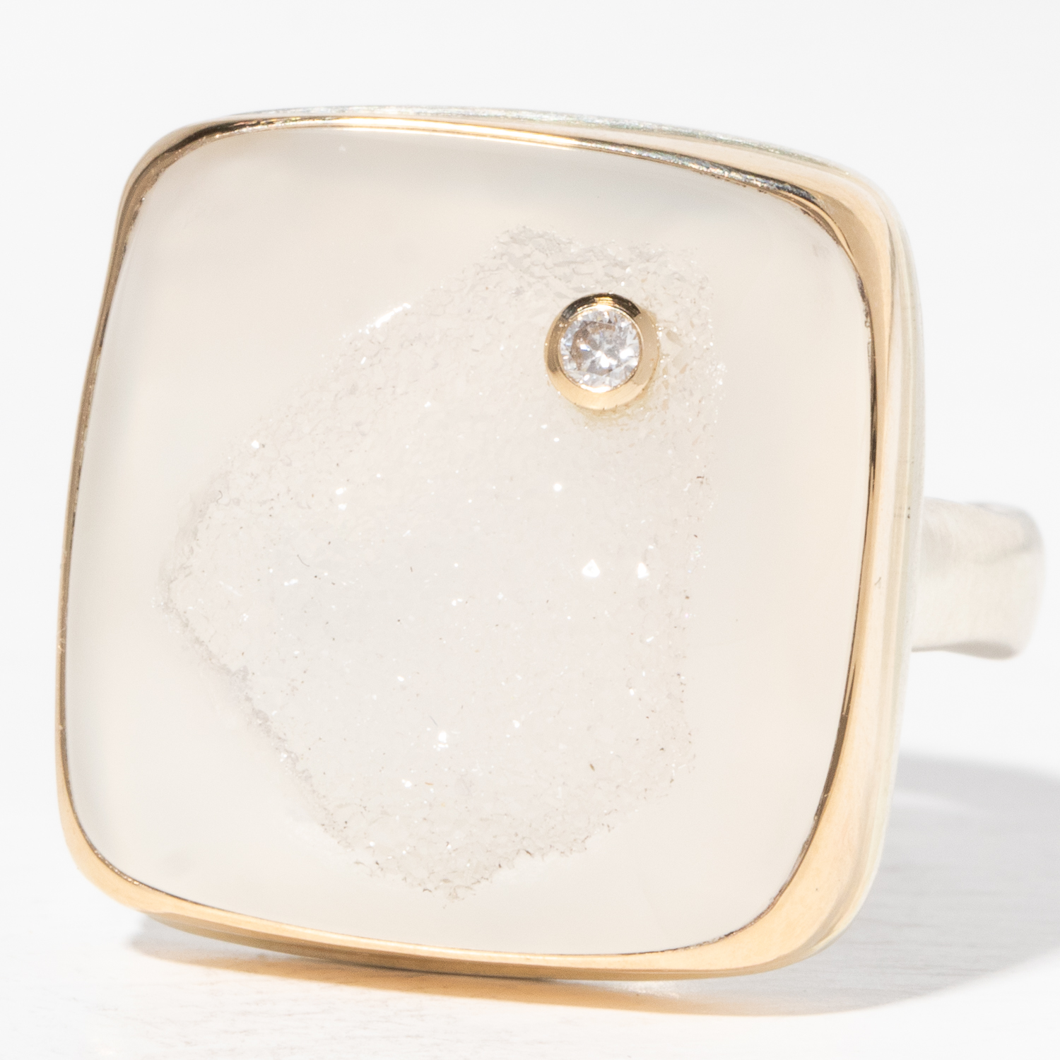 Jamie Joseph Trunk Show: White Drusy Ring by Jamie Joseph - NEWTWIST