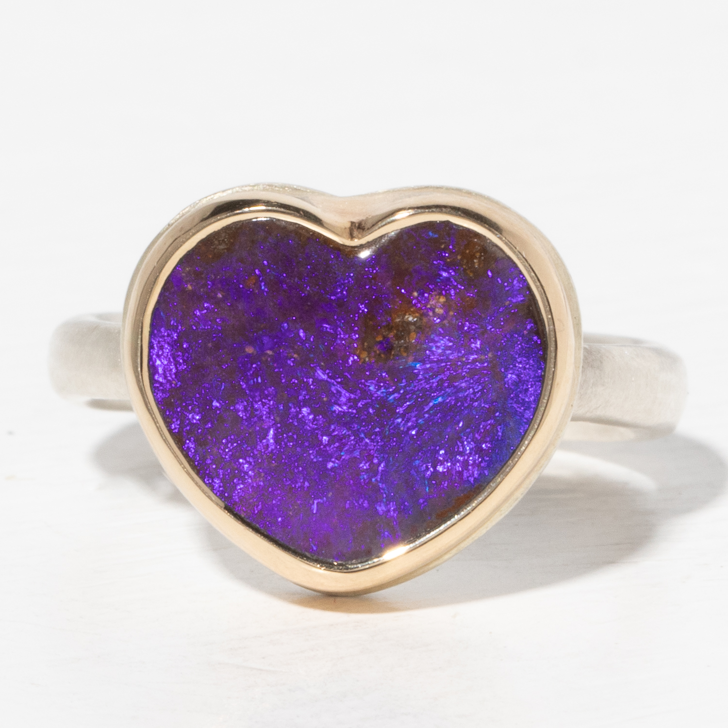 Jamie Joseph Trunk Show: Heart Boulder Opal Ring by Jamie Joseph - NEWTWIST