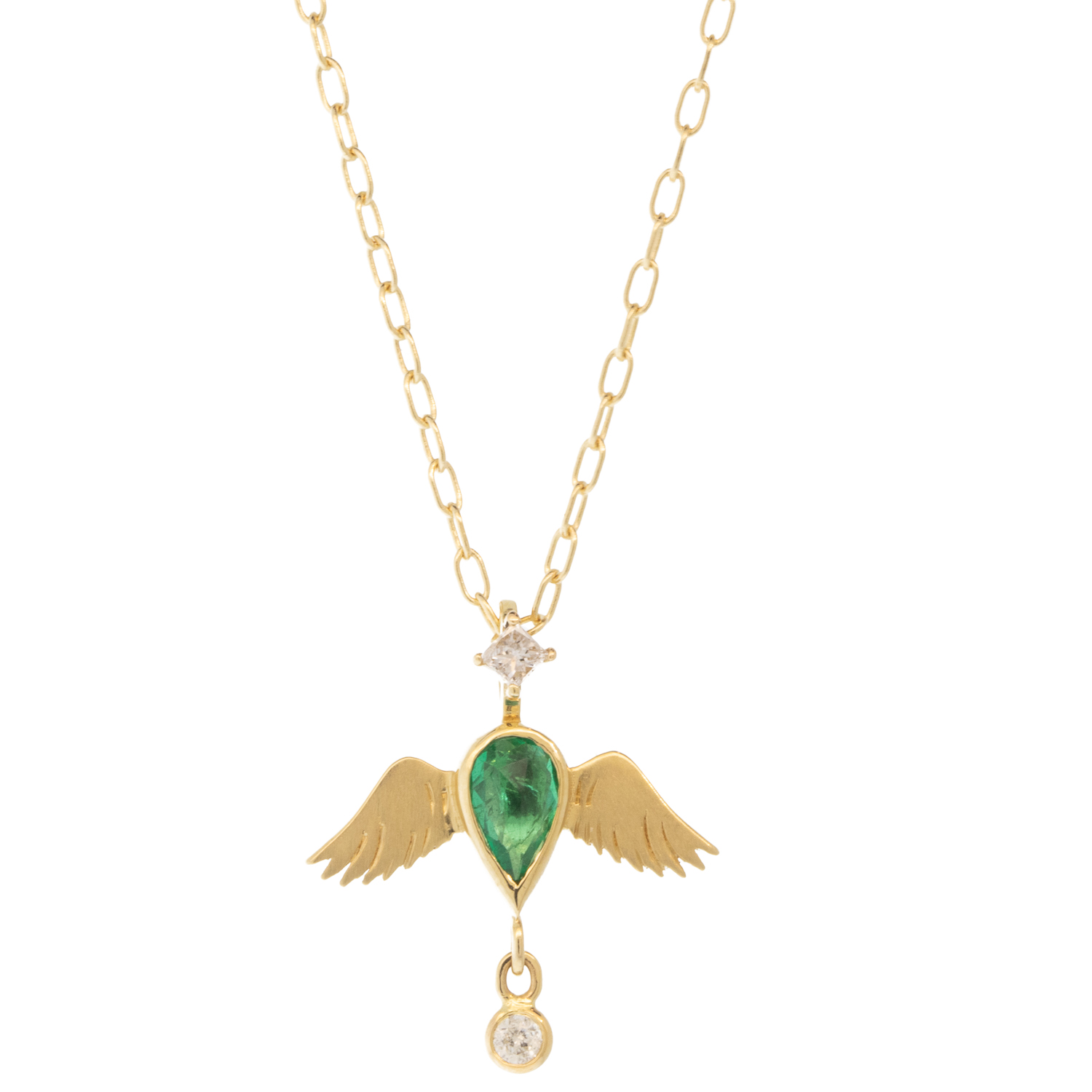 Emerald Wings Necklace by Celine Daoust - NEWTWIST