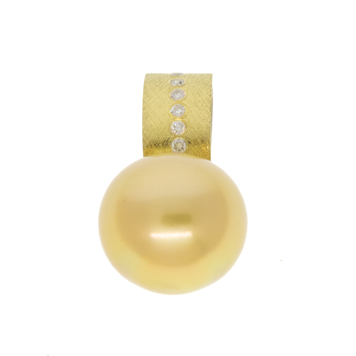 Golden South Sea Pearl Pendant by Rene Escobar - NEWTWIST
